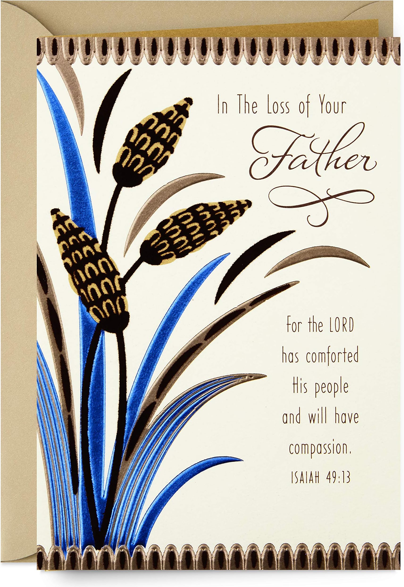 Dayspring Religious Sympathy Card for Loss of Father (Comfort & Peace ...