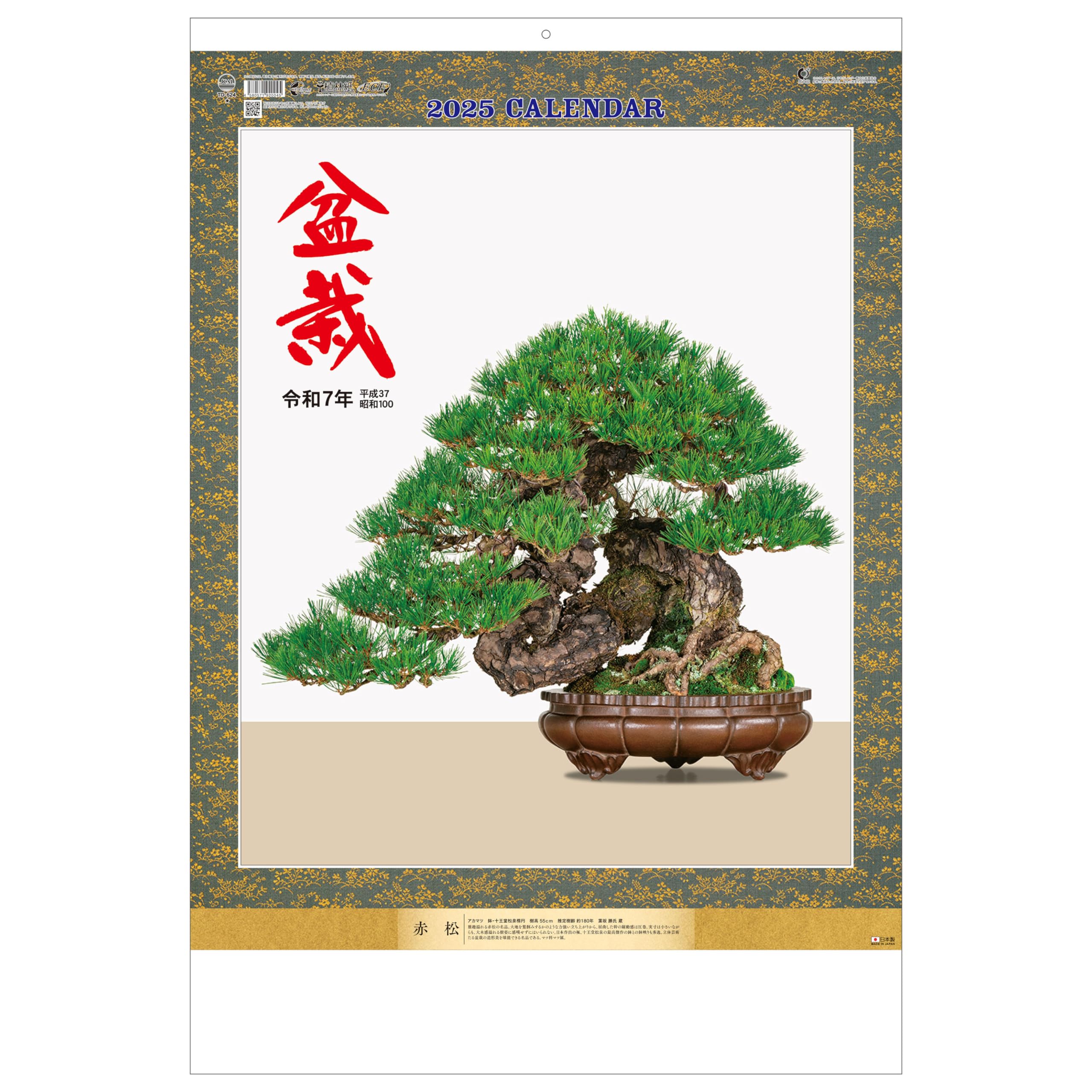 Amazon.com: Japanese Calendar 2025 - Art of Bonsai, 20" x 30" 2 Month ...