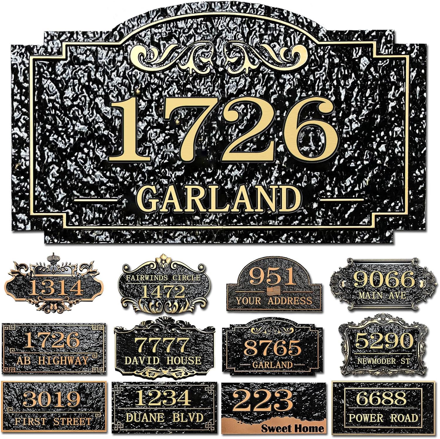 Amazon.com: Personalized House Address Plaque Custom Street Name ...