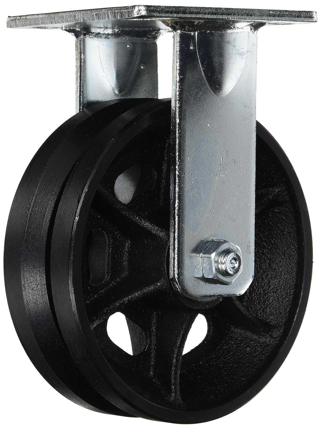 RWM Casters 45-VIR-0620-R 45 Series 7-1/2" High, 6" V-Groove Wheel, Rigid Caster: Amazon.com ...