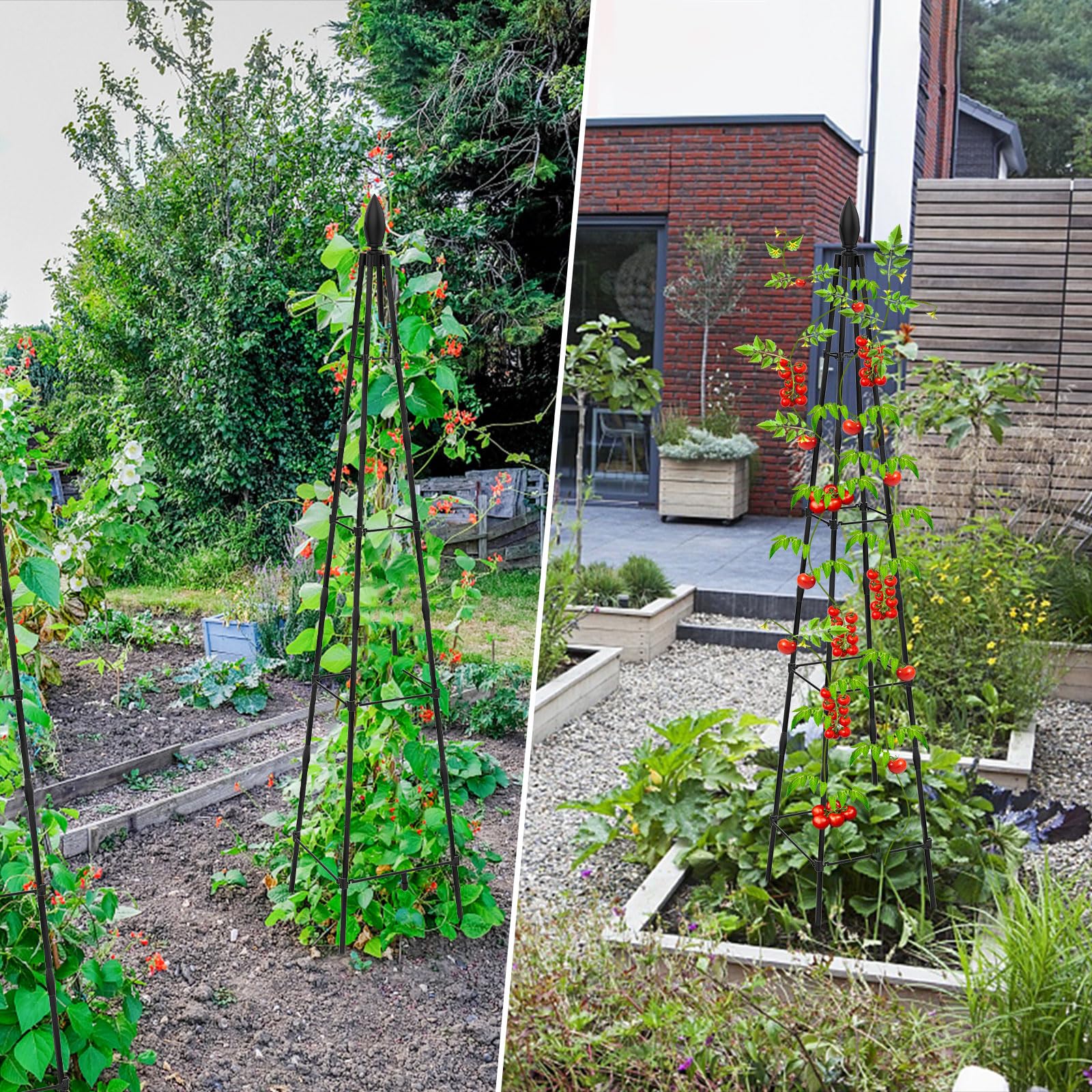 Snapklik.com : Garden Trellis For Climbing Plants Outdoor, 63" Tall ...