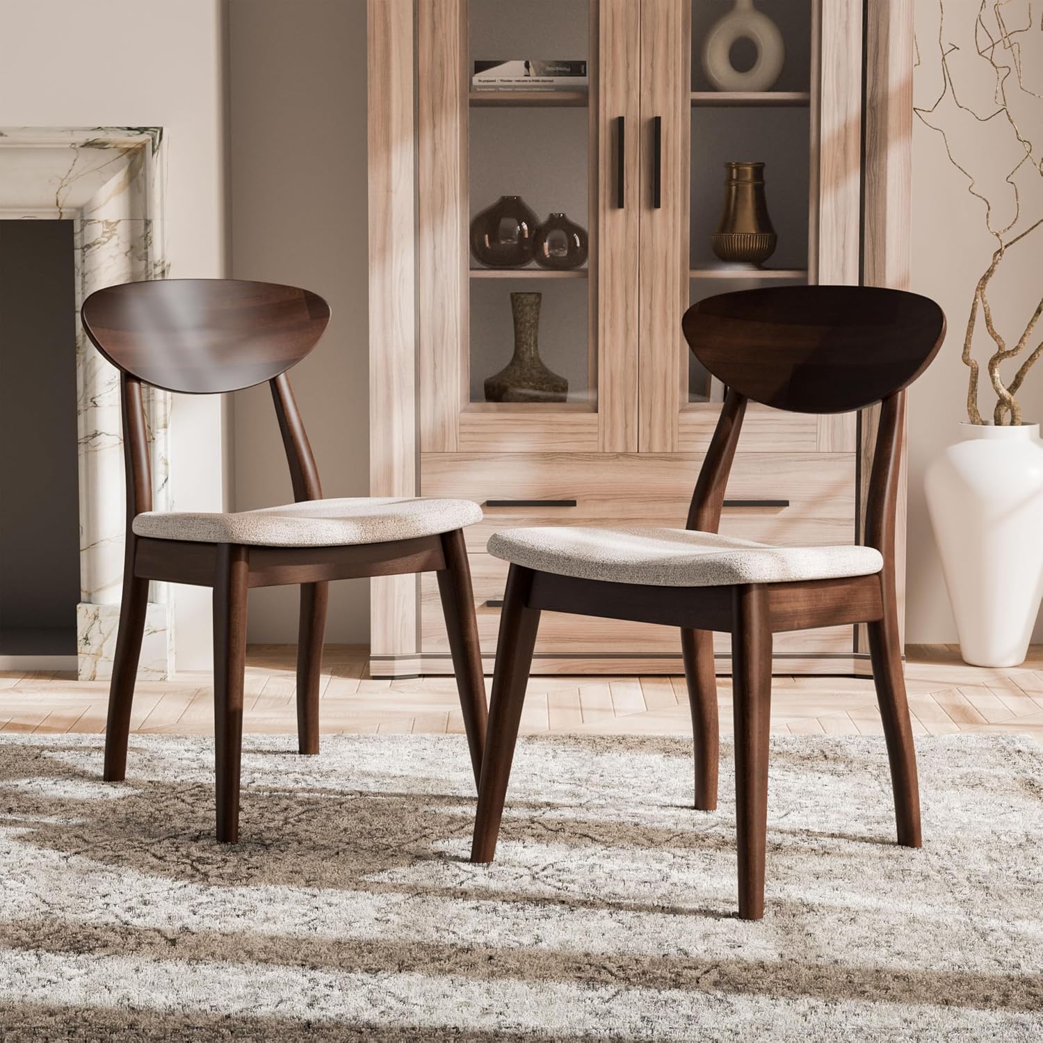 Amazon.com - Furniture of America Nazaen V Mid-Century Modern Solid ...