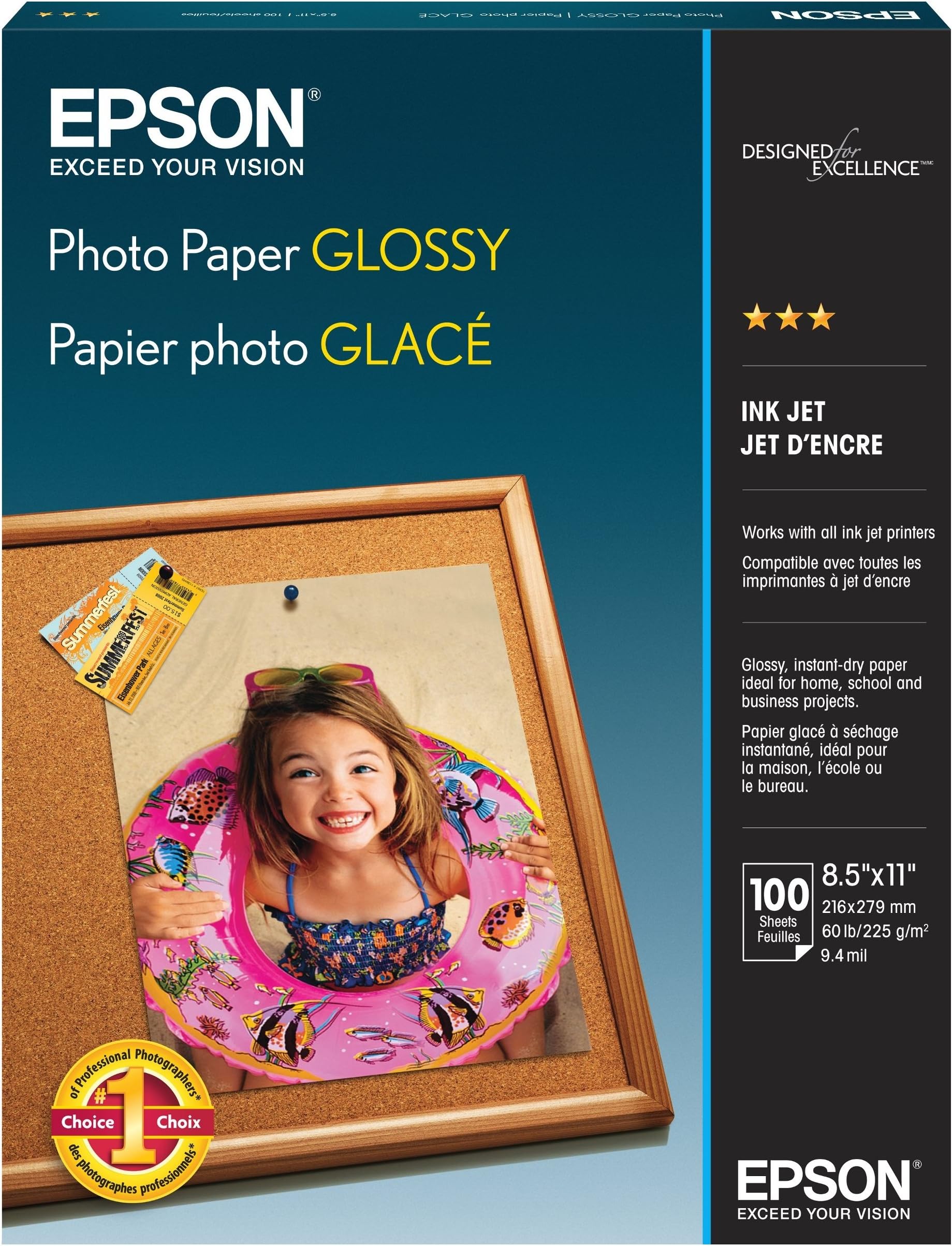 Amazon.com : EPSS041271 - Epson Glossy Photo Paper : Photo Quality ...