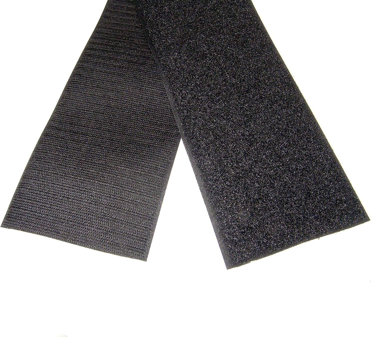 Velcro 4" Inch, Hook & Pile Tape, Black, Sew-on Type, 12 Inch Length's ...