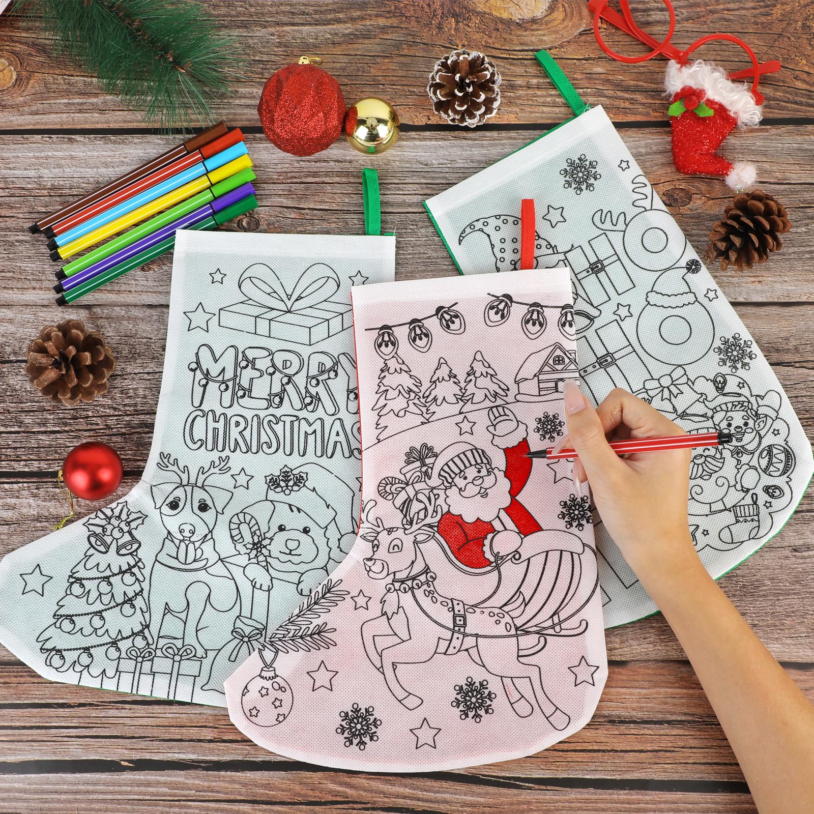 Color Your Own Christmas Stocking