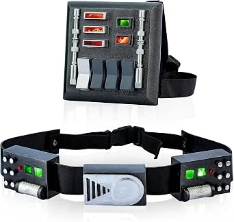 Vader Chest Plate Box and Belt Buckle with Lights Costume Props for Men ...