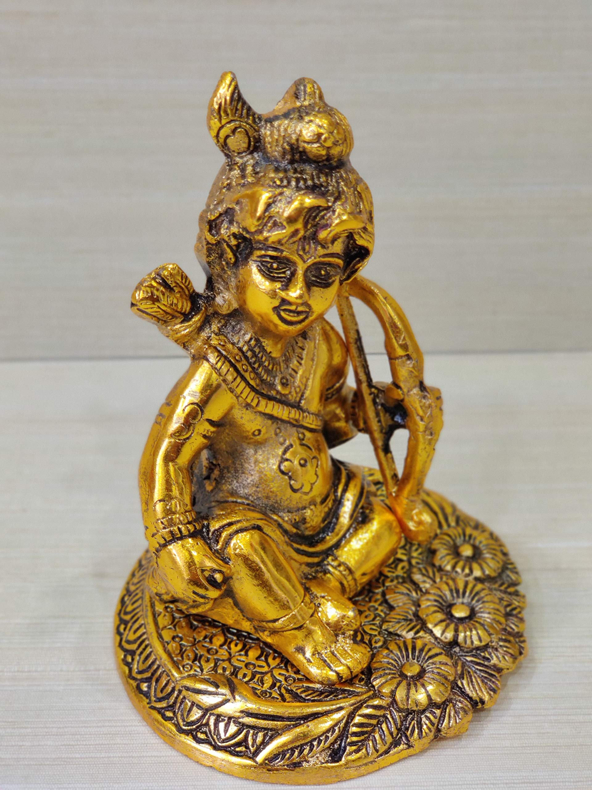 Buy GiftNagri Gold Plated Metal Handicraft Lord Ram Ji Baal Roop Hindu ...