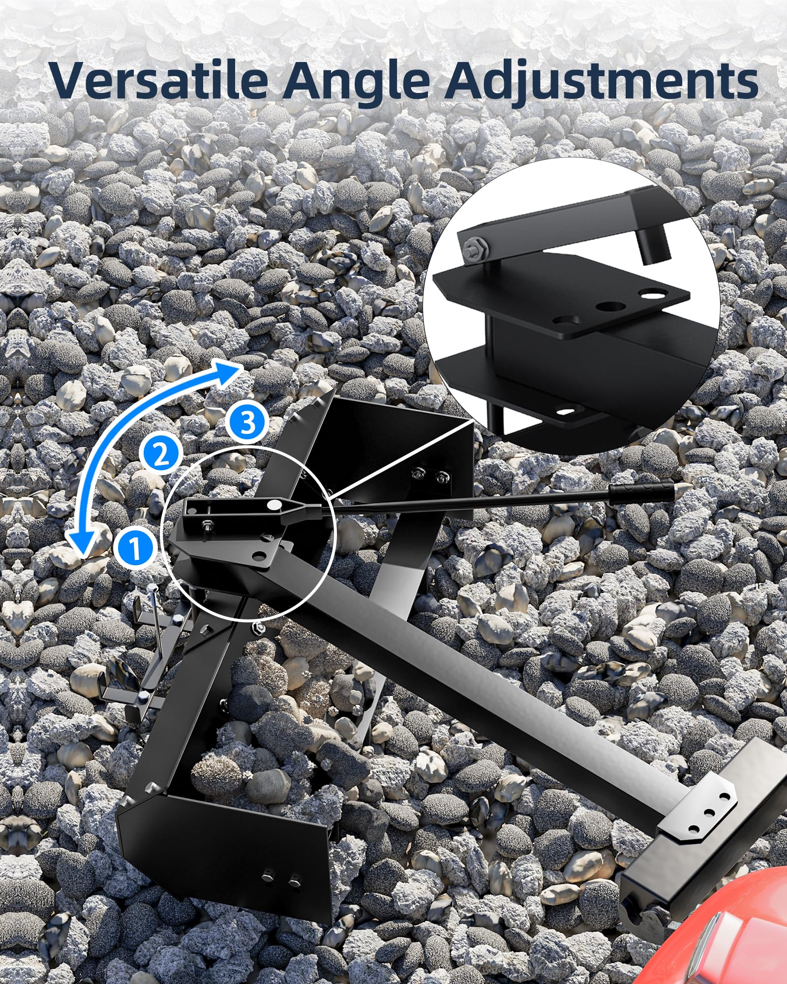 Snapklik.com : DEXSO Sleeve Hitch Tow Behind Box Scraper