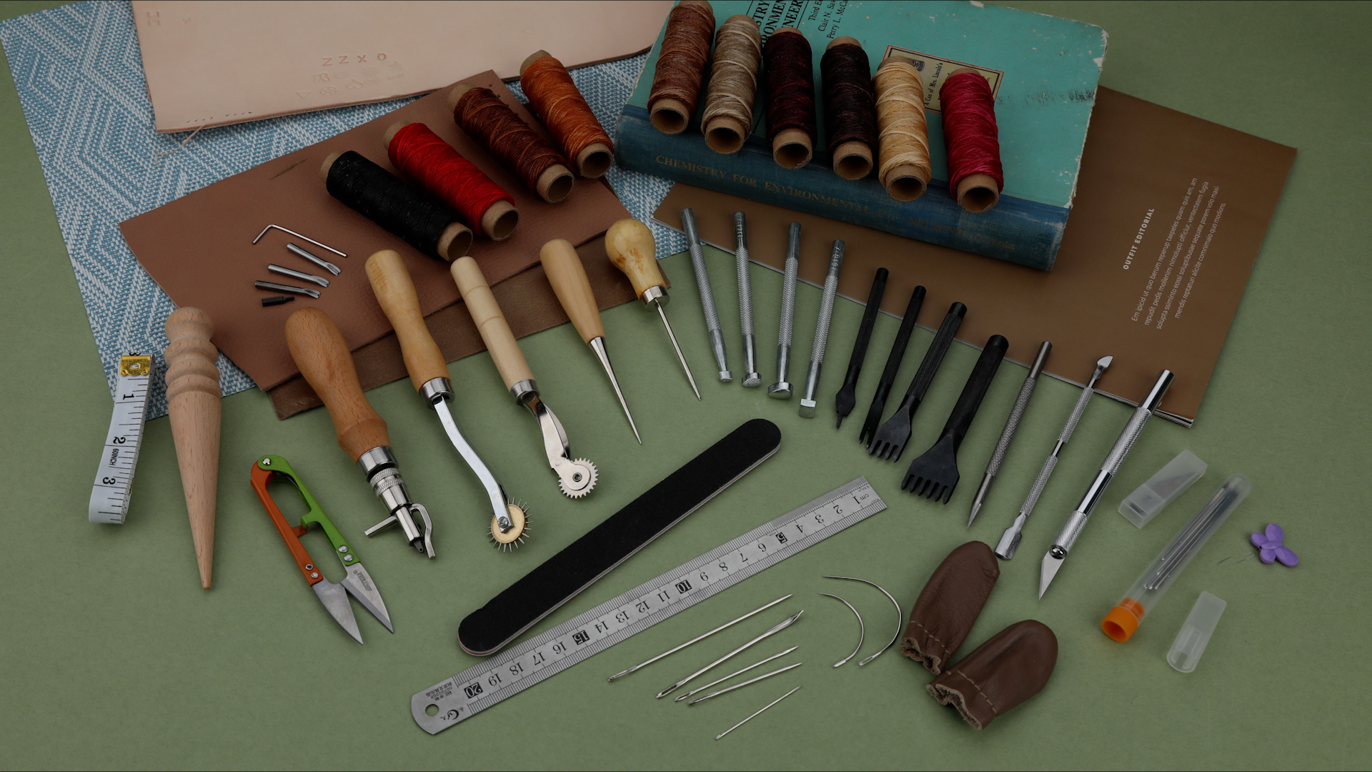 Leather Making Kit KIDENEI 66-Piece Leather Working Kit - Complete ...