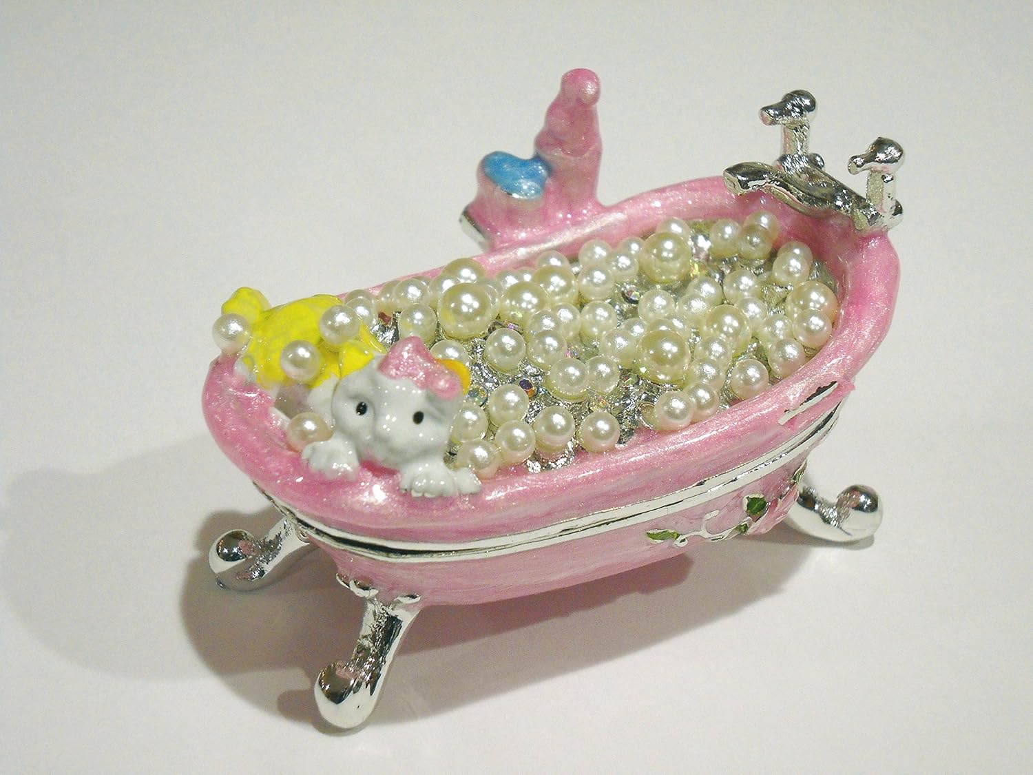 Amazon.com: Cat in a Bubble Bath Trinket Box: Home & Kitchen