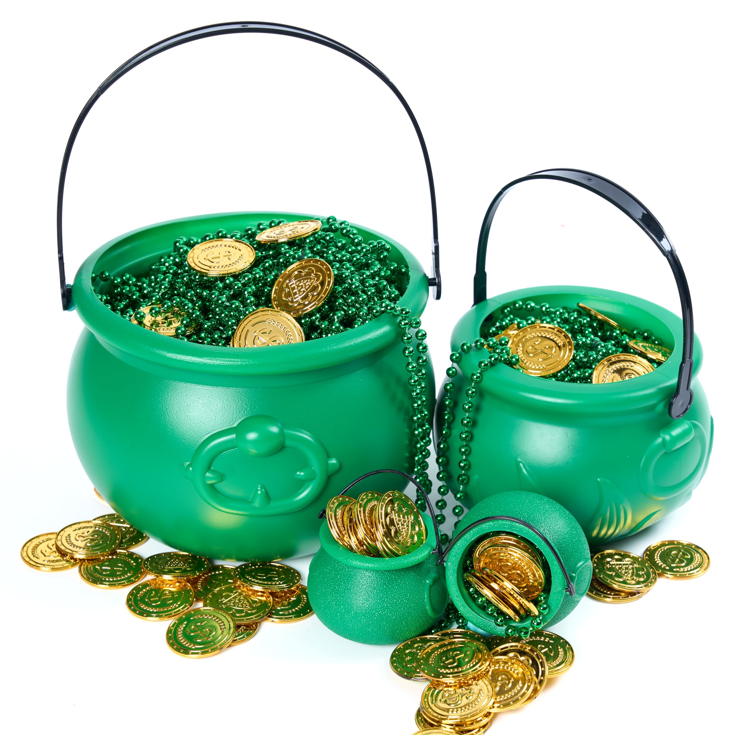 Amazon.com: JOYIN 4PCS St.Patrick's Day Green Cauldrons with Handle ...