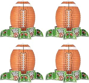 Amazon.com: YHNTGB 4 Set 12'' Football Lanterns Paper Lantern Set ...