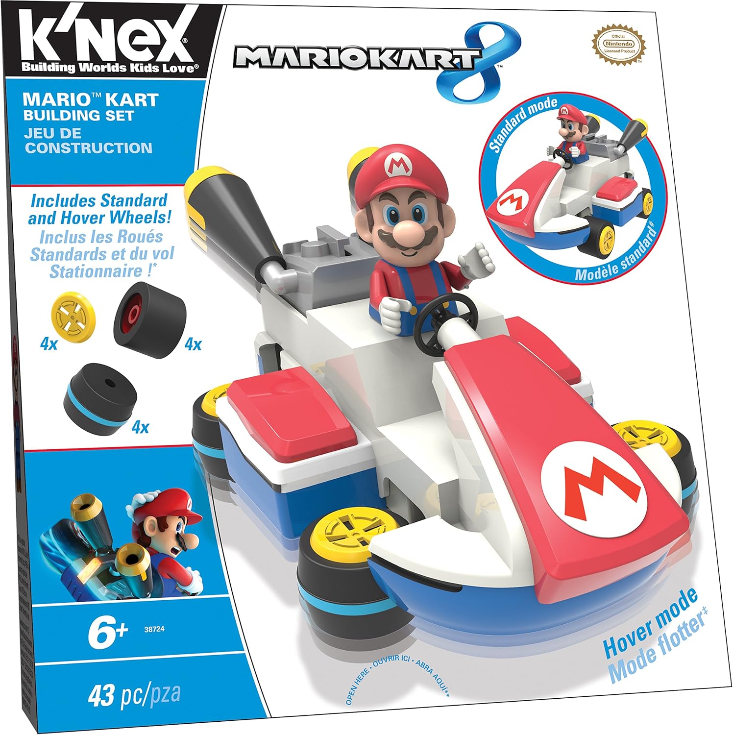 K'nex Mario Kart 8 Mario Kart Building Set : Amazon.com.mx: Juguetes y ...