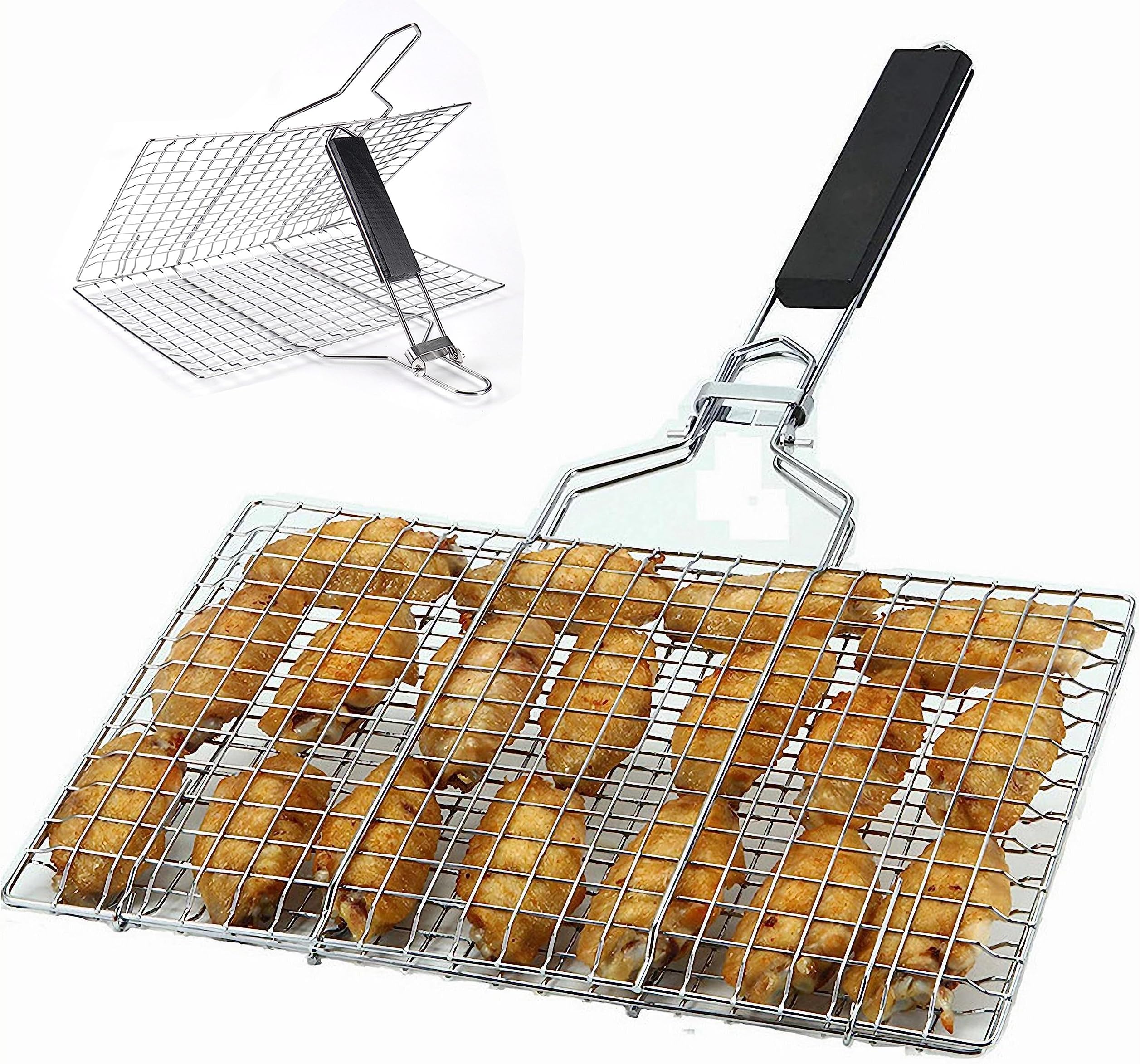 Amazon.com: Grill Basket Fish Grill Basket, Barbecue BBQ Grilling ...