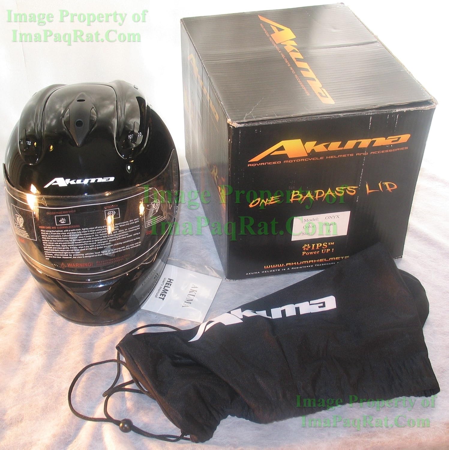 Amazon.com: L AKUMA ONYX Motorcycle Helmet with Built In LED Lights!