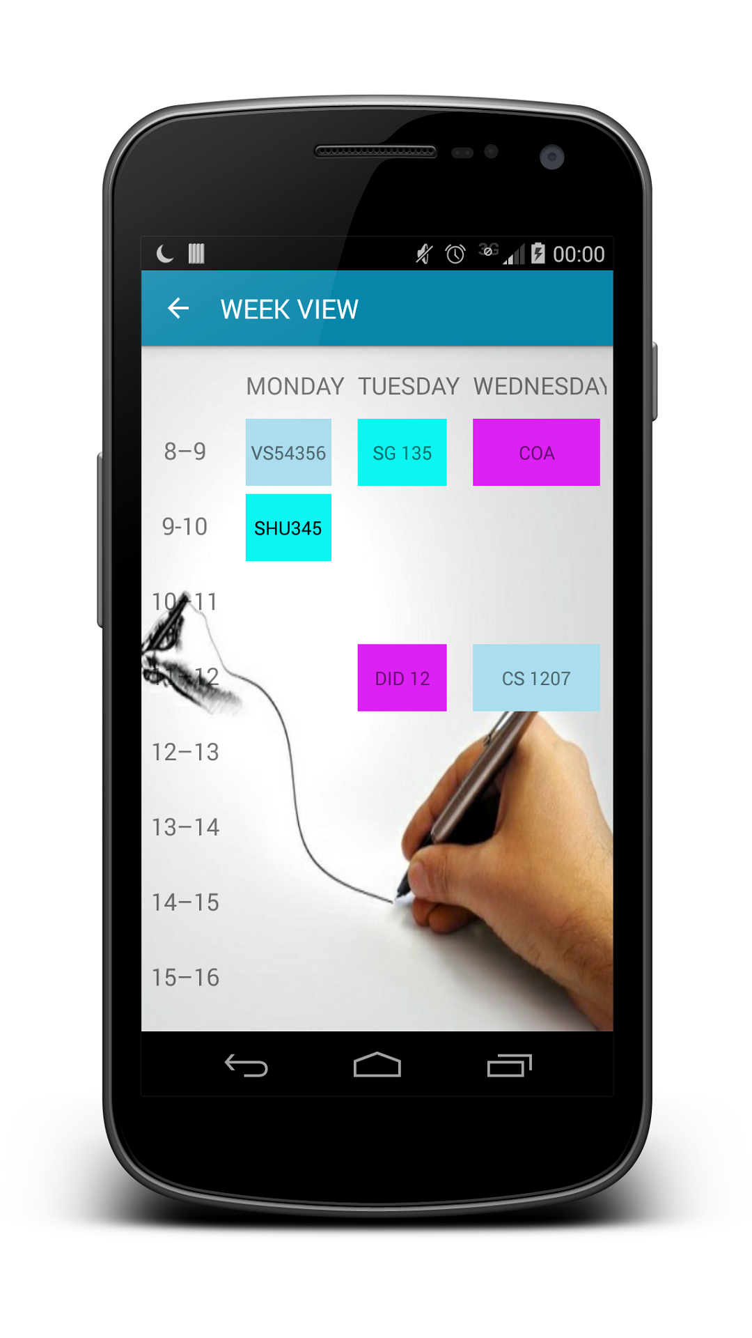 Time Table - App on Amazon Appstore
