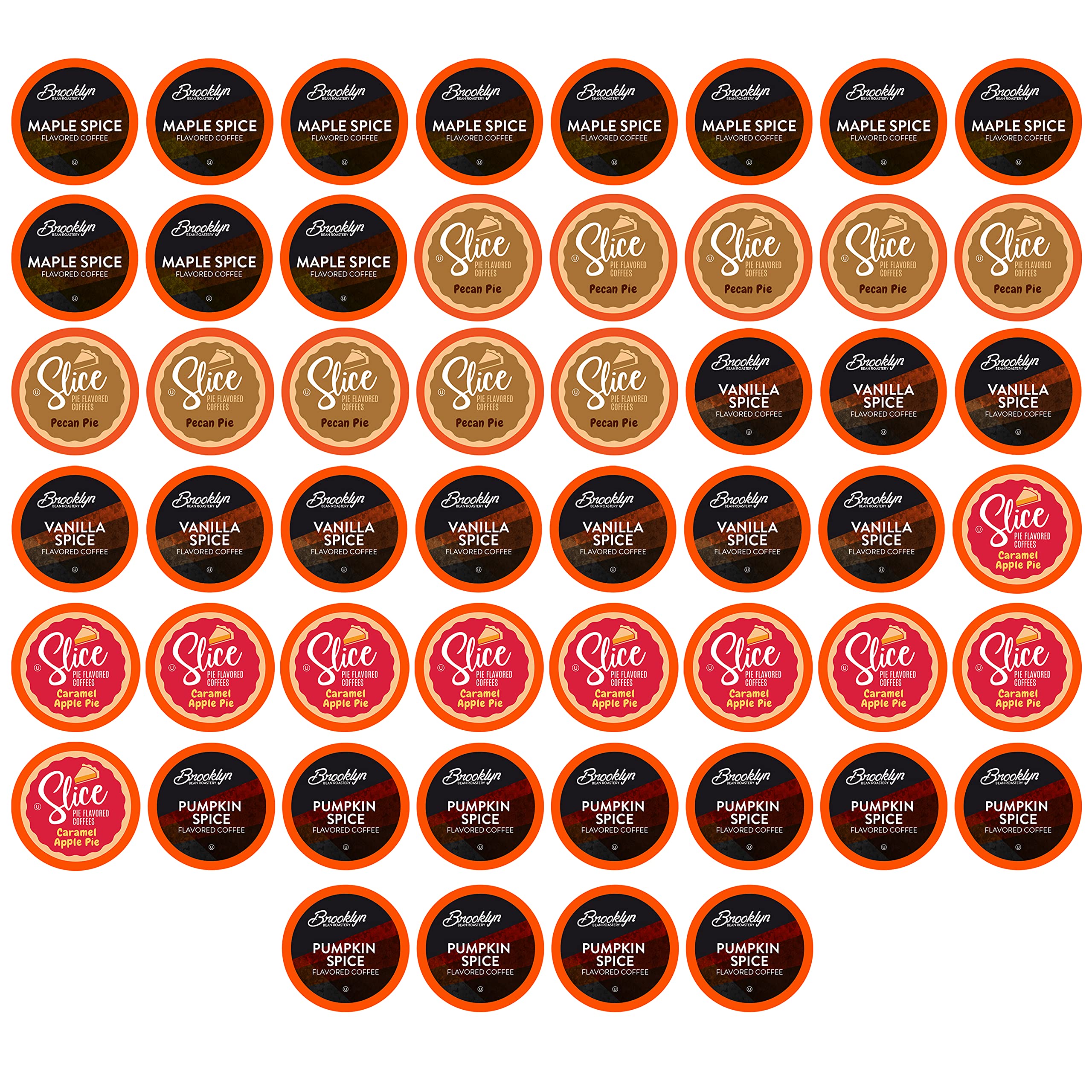 Two Rivers Coffee Autumn Flavored Coffee Pods Sampler Compatible with K ...