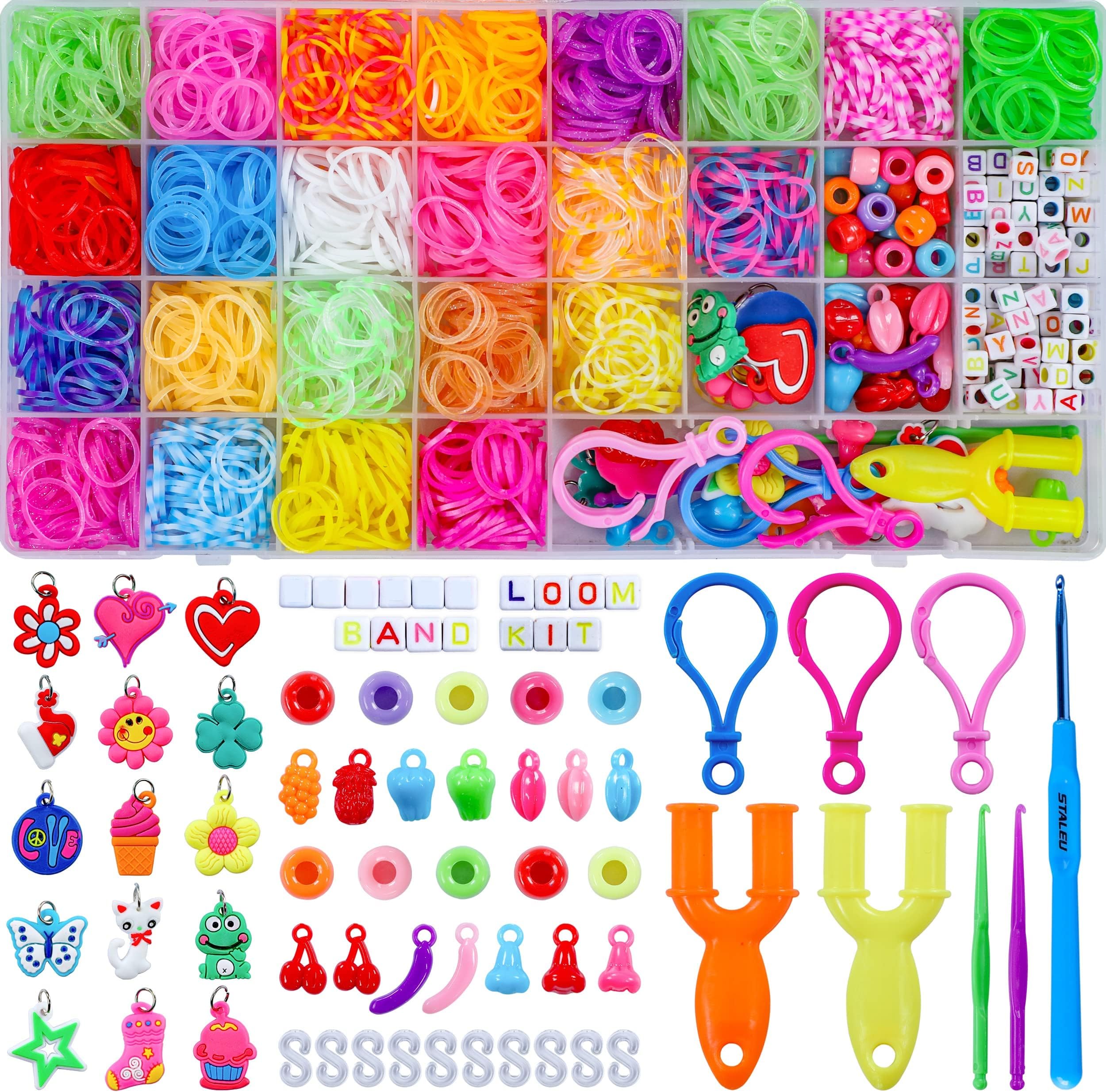 AMROAH 61pcs 72 Colors Friendship Bracelet Making Kit for Girls Teen ...