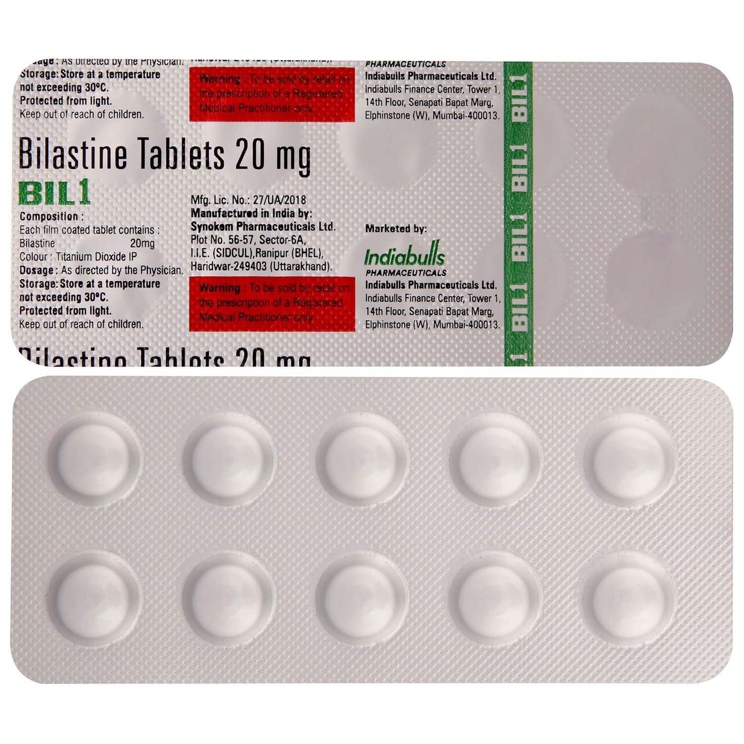 BIL 1 - Strip of 10 Tablets : Amazon.in: Health & Personal Care