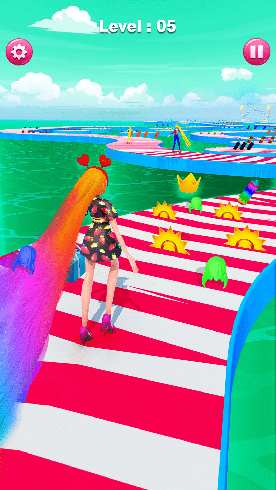 Princess Hair Race - Long Hair runner girl is perfect for this frenzy ...