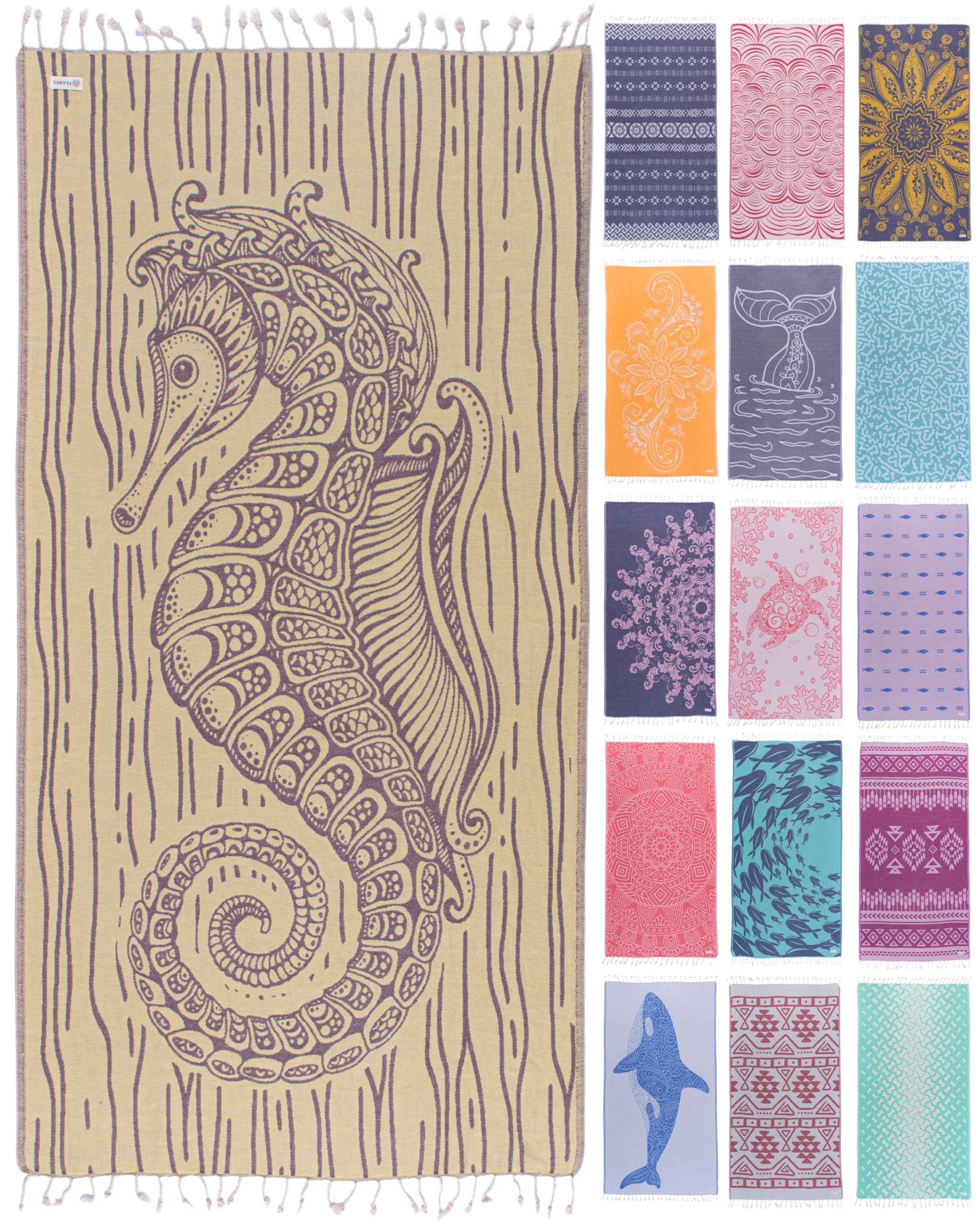 Amazon.com: Lightweight Beach Towels Quick Dry Travel (69 inch x 37 ...