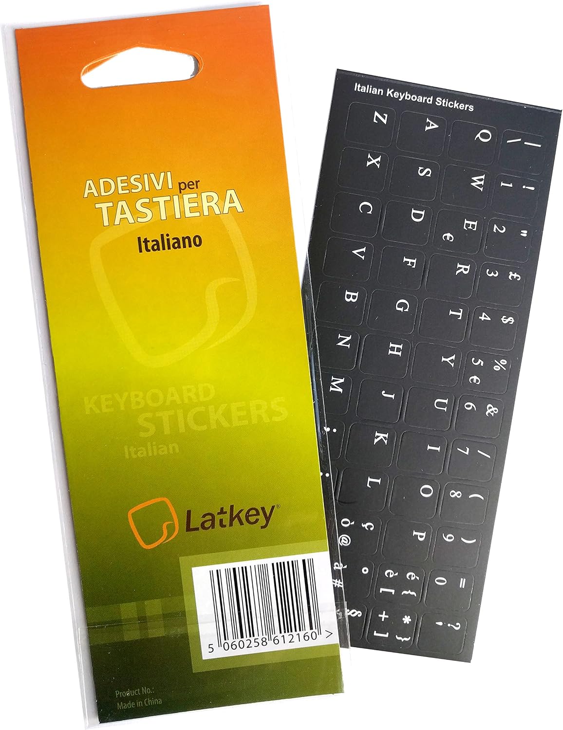 Amazon.com: Italian Keyboard Stickers for PC, Laptop, Computer ...