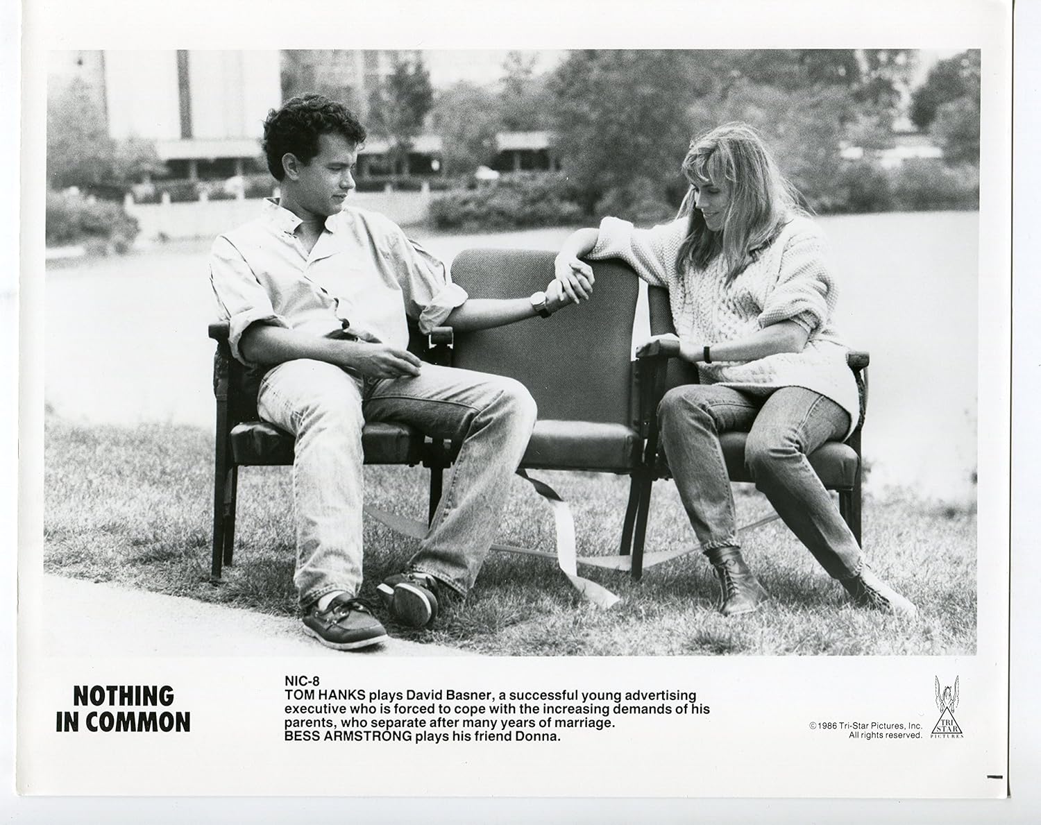 MOVIE PHOTO: Nothing In Common-Tom Hanks-Bess Armstrong-8x10-B&W-Comedy ...