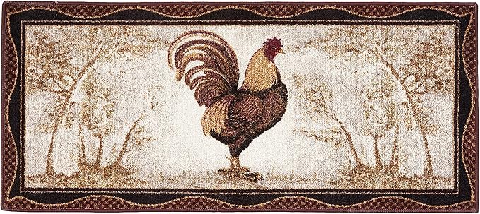 Amazon.com: Brumlow Mills Tall Farmhouse Rooster Area Rug Rustic Decor ...