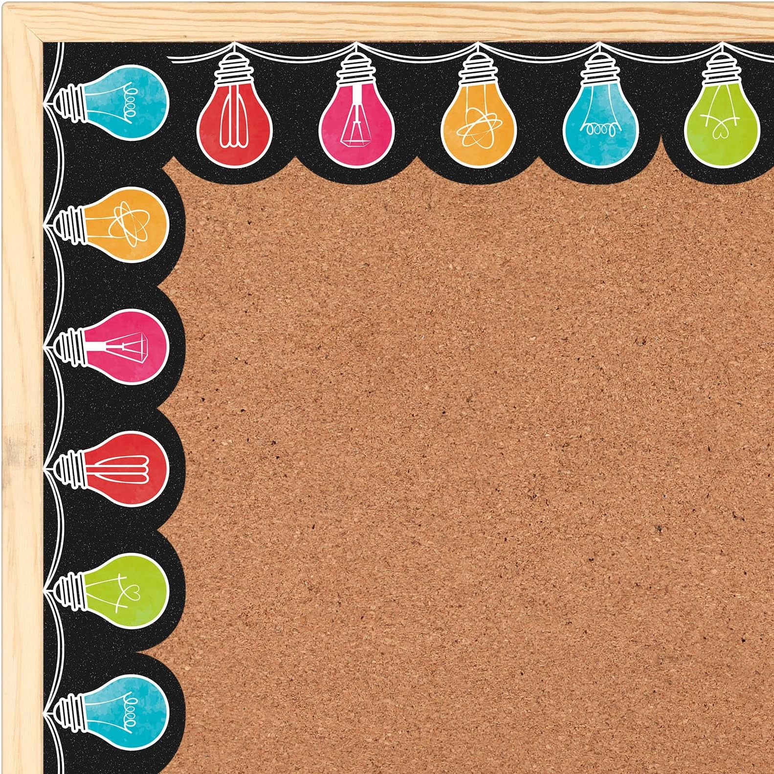 Amazon.com : 60 Pcs Bulletin Board Borders with Light Bulbs Shef ...
