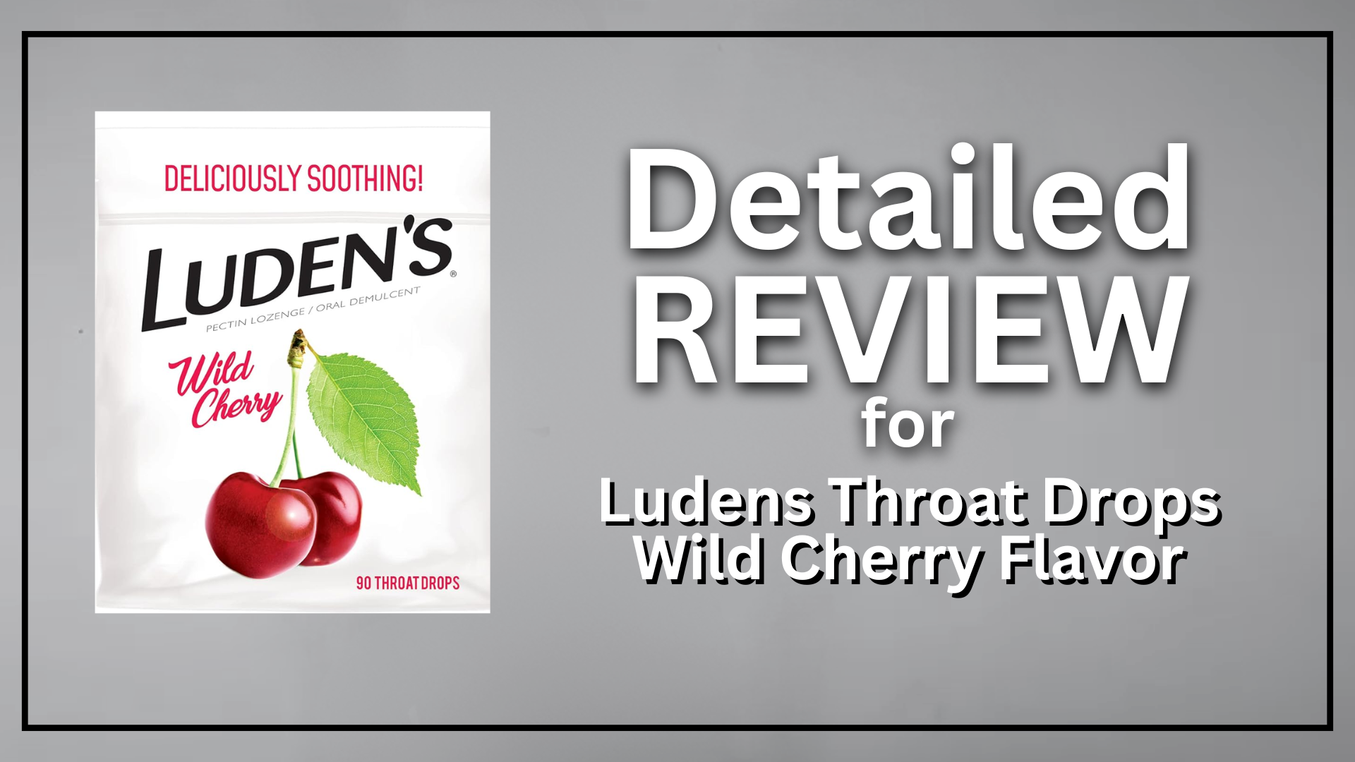 Watch Ludens Wild Cherry Deliciously Soothing Throat &Cough Drops on ...