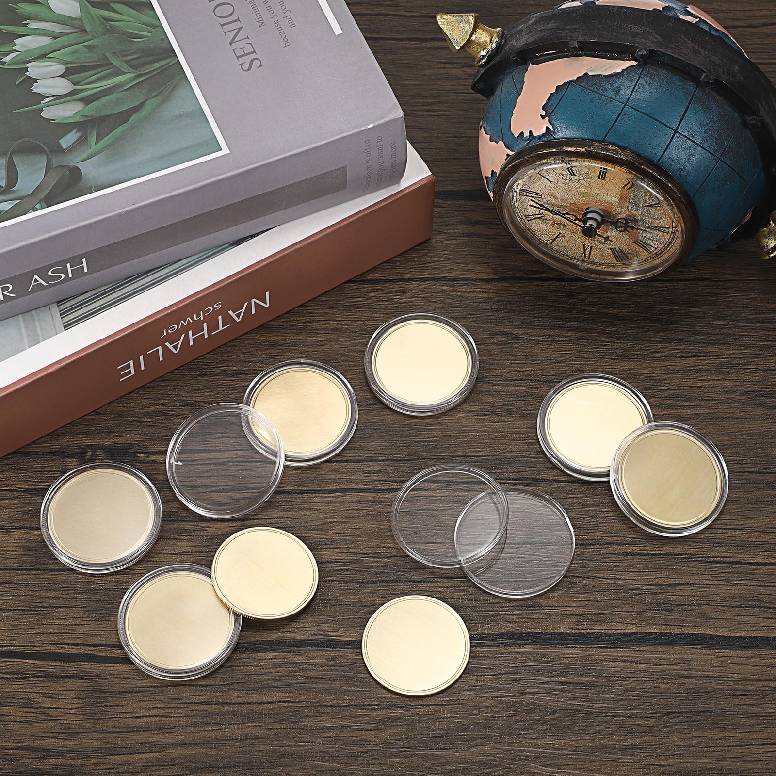 Custom Challenge Coin ComMarker 20 Pcs Brass Blank Challenge Coin,2.2mm ...