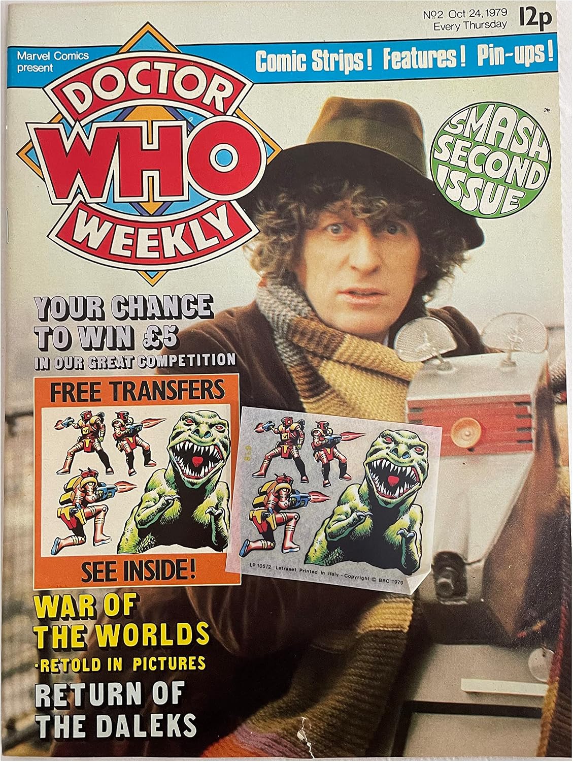 Vintage 1979 Doctor Dr Who Weekly Comic Magazine Number 2 - Smash ...