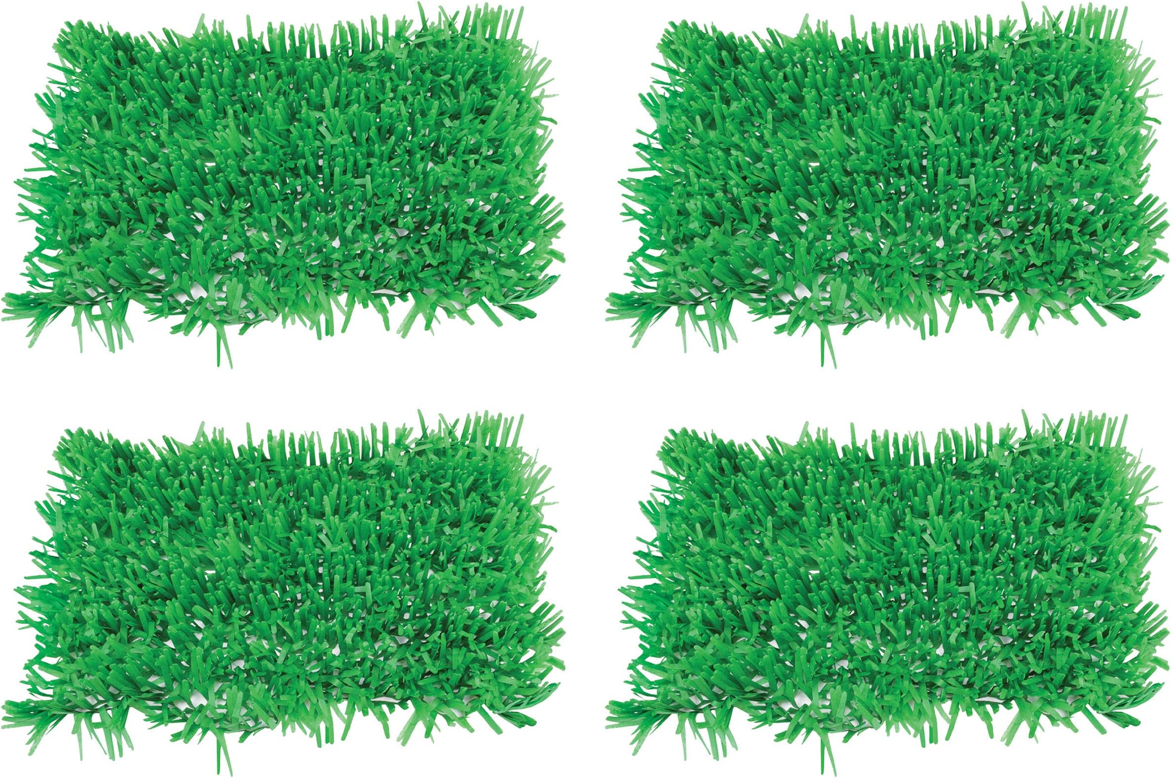 Amazon.com: Packaged Tissue Grass Mats Party Decoration Pack of 4: Home ...
