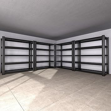 Amazon.com: WOZBUD 76.6" H Heavy Duty Garage Shelving Unit, 60" W ...