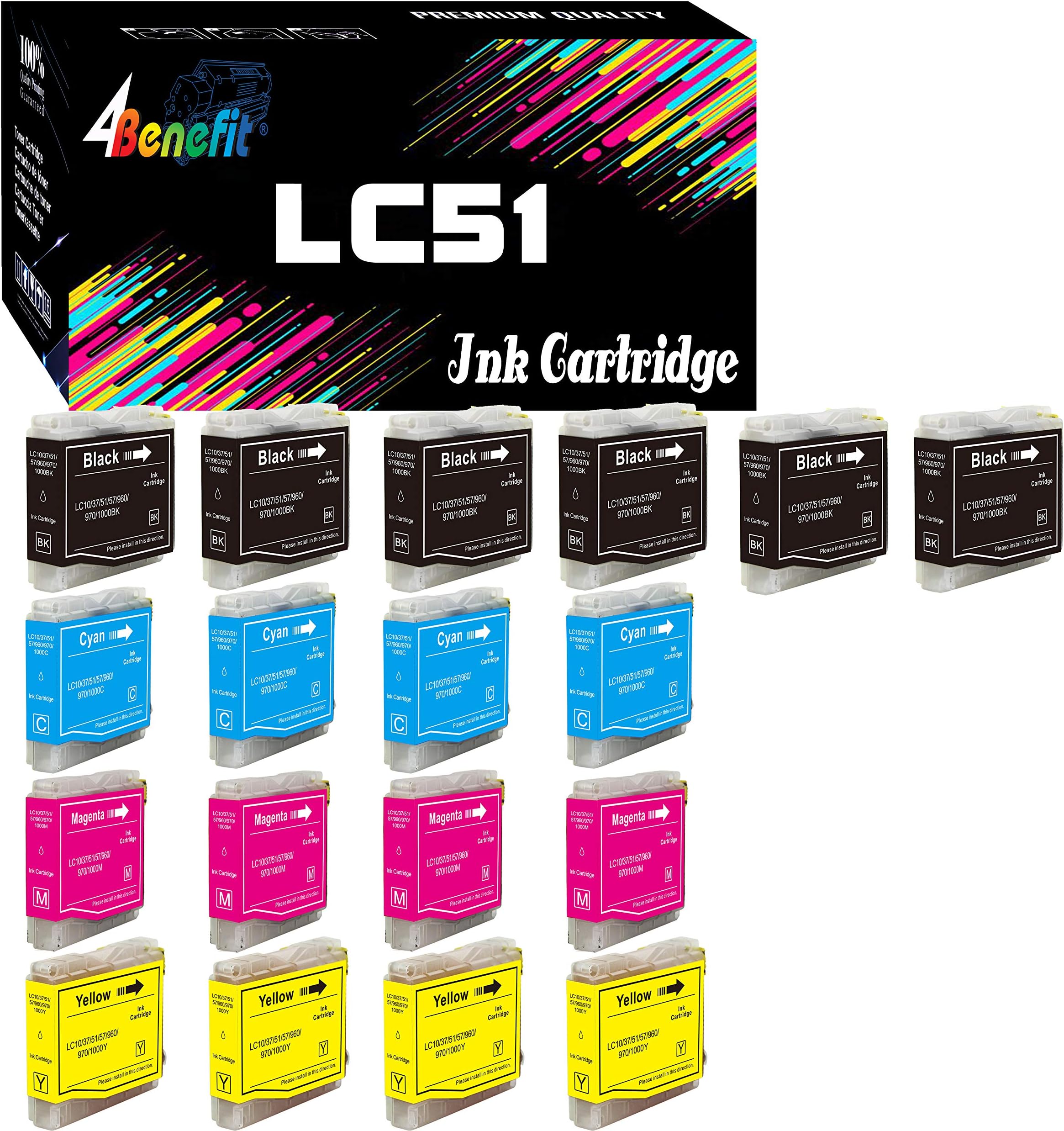 Amazon.com: Dell (Set of 18) 4Benefit Compatible LC51 Ink Cartridge ...