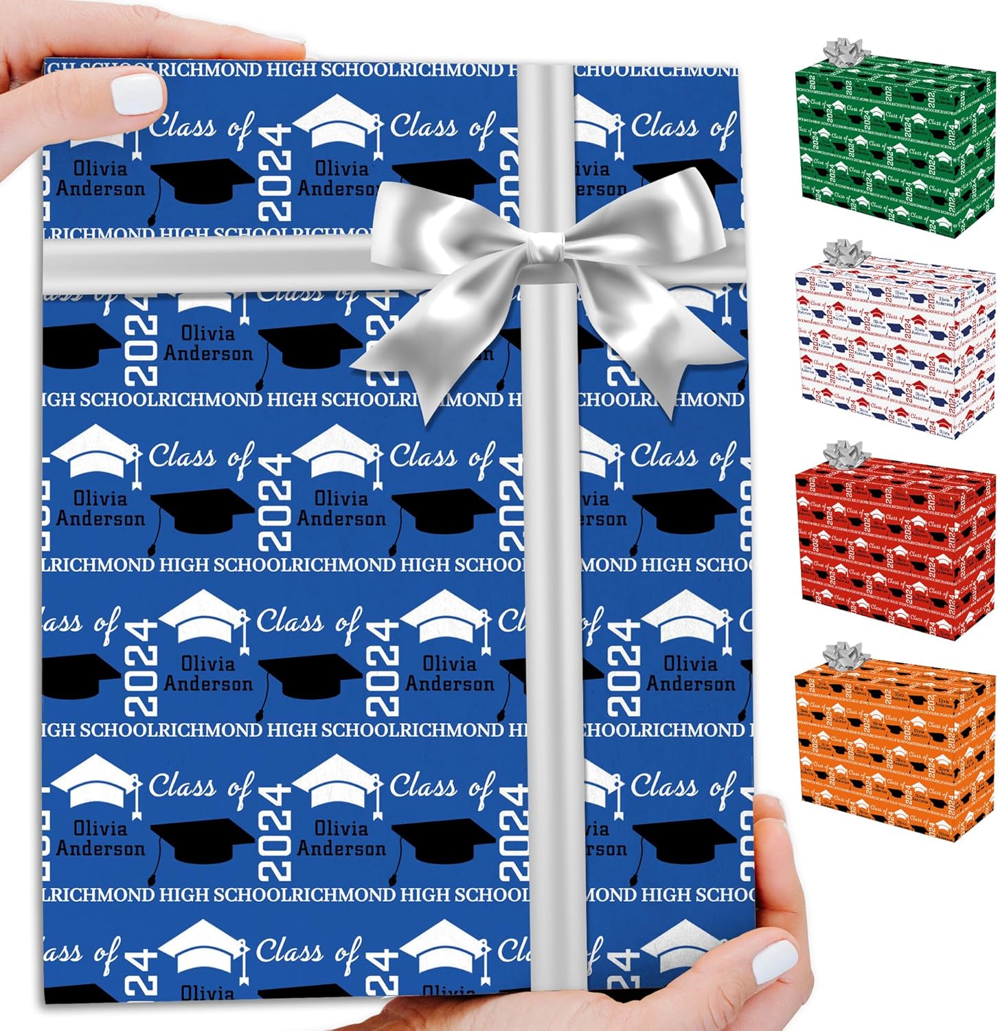 Amazon.com: YESCUSTOM Personalized Graduation Wrapping Paper, 58"x23 ...