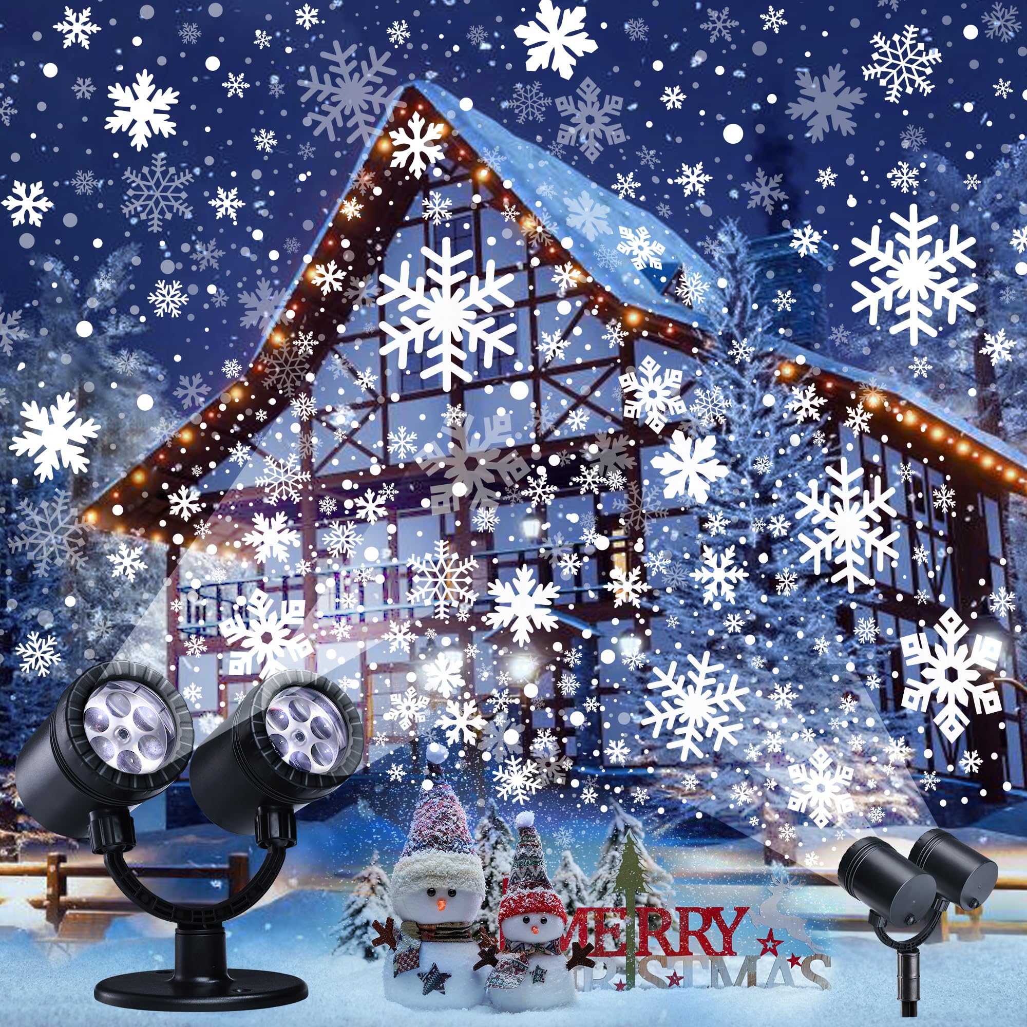 Christmas Snow Projector Lights
