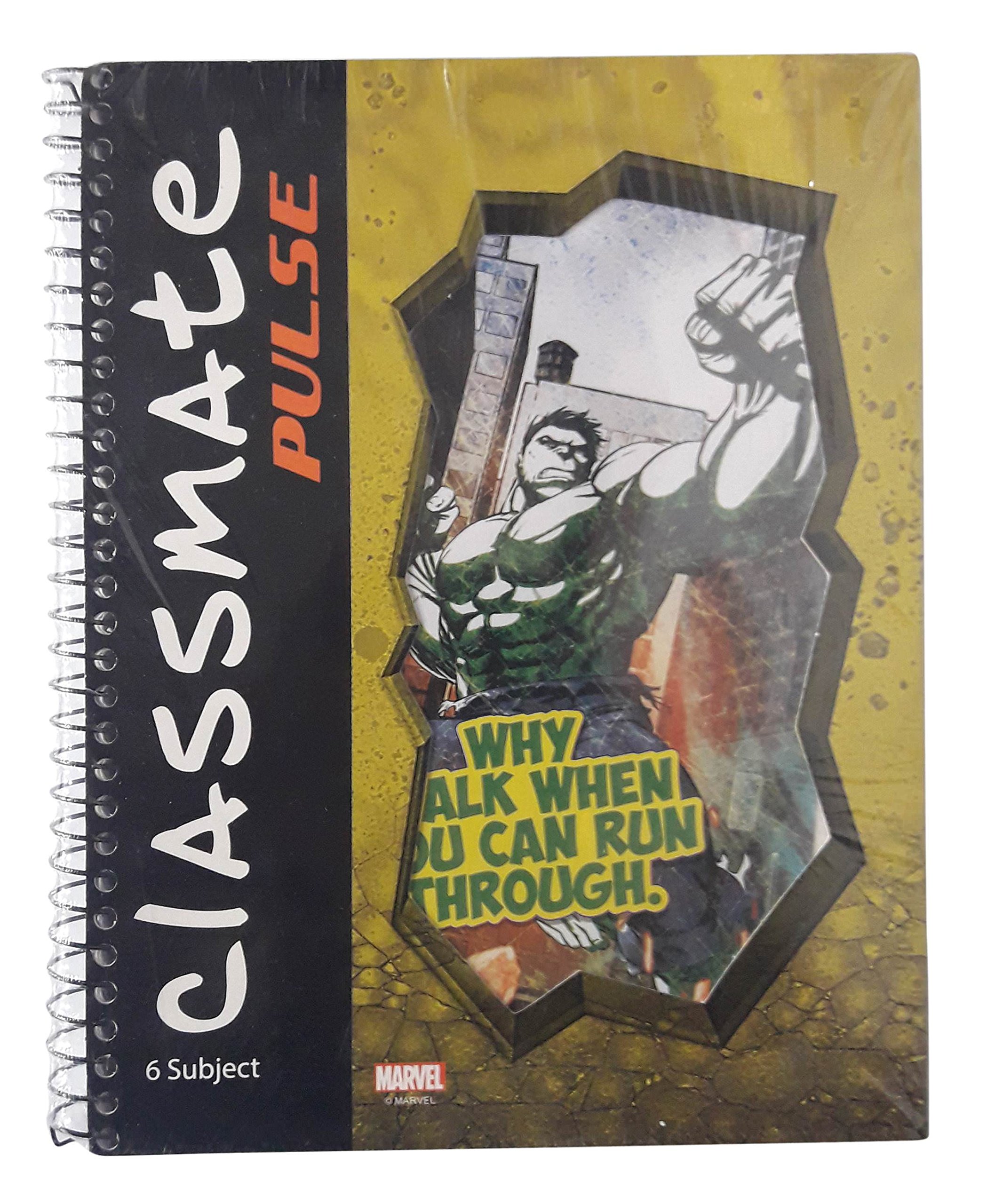 Classmate Pulse 6 Subject Notebook - Single Line, 300Pages : Amazon.in ...