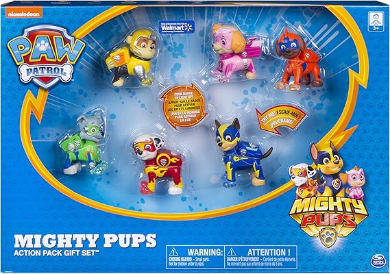 Paw Patrol Mighty Pups Action Pack Gift Set : Amazon.sg: Toys