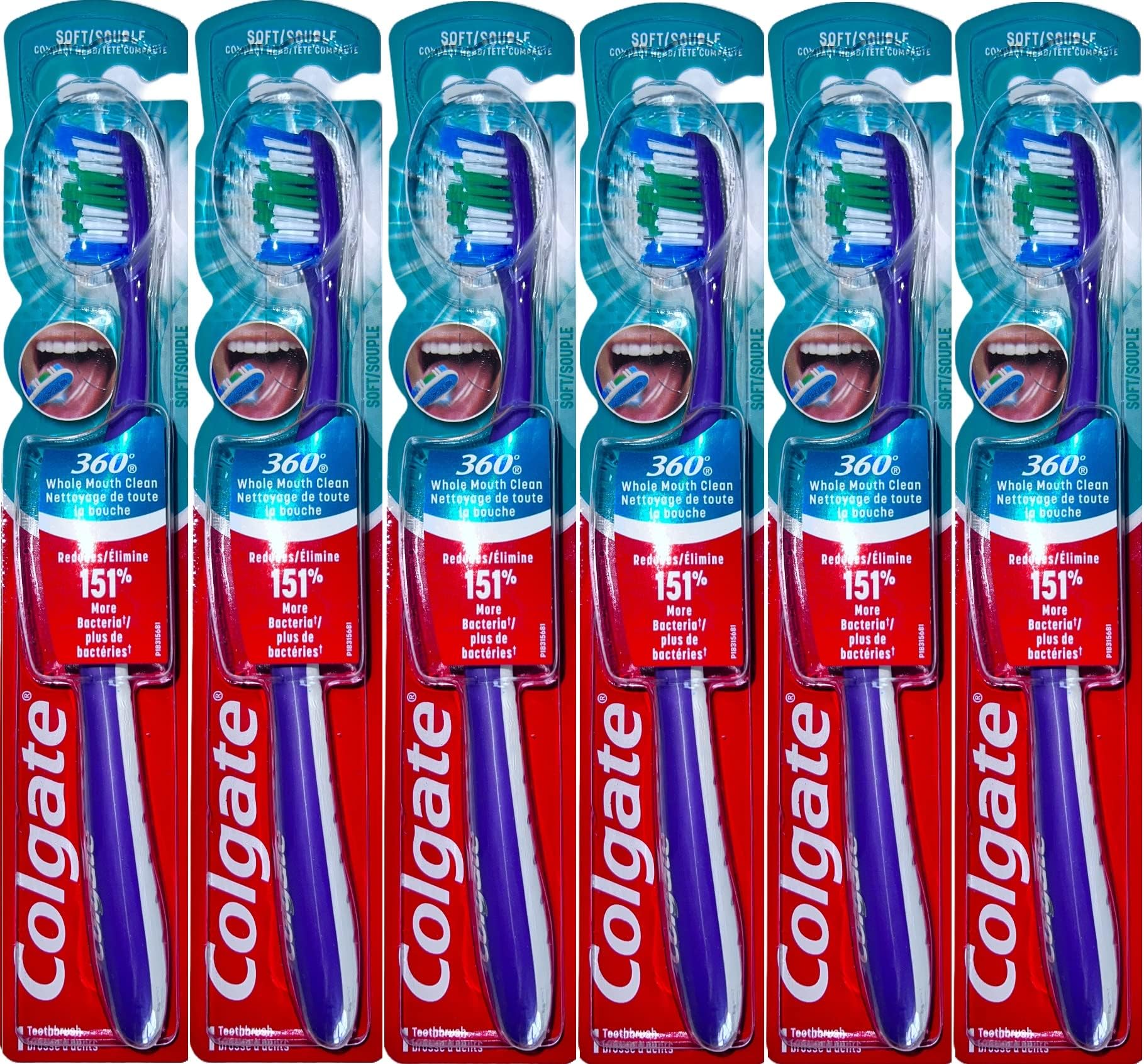 Amazon.com : Colgate Extra Clean Full Head Toothbrush, Soft, Assorted ...