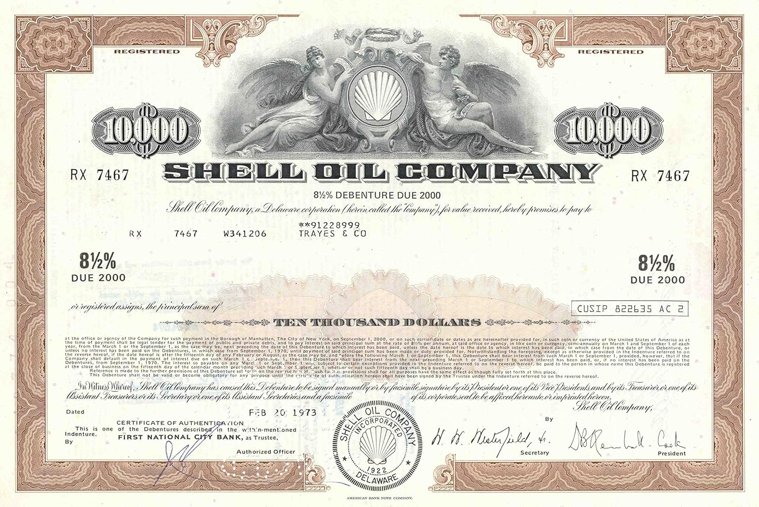 Amazon.com: Shell Oil Co. - Famous Oil Company Bond - Several Different ...