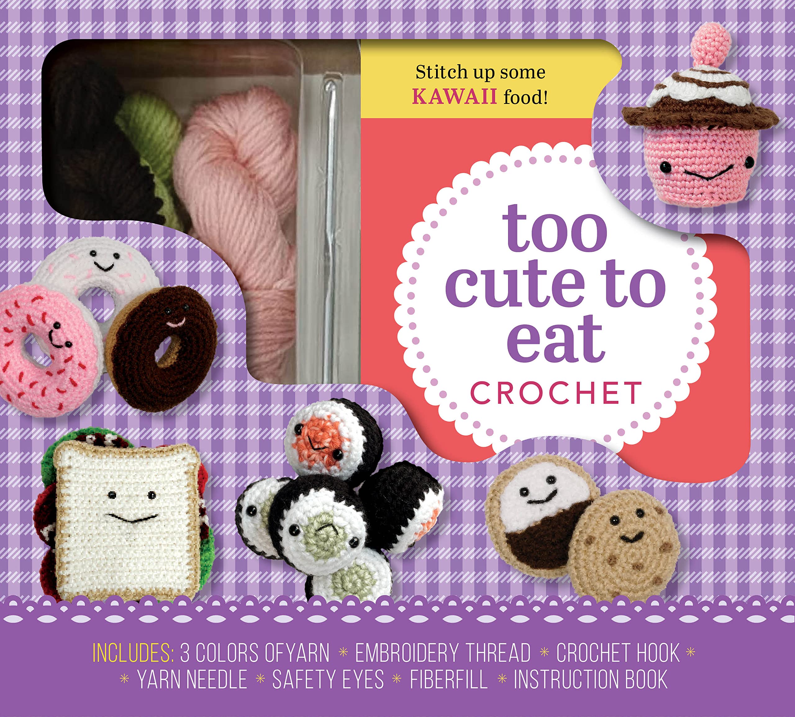 Too Cute to Eat Crochet Kit: Yummy Amigurumi Food and Fun: Amazon.co.uk ...