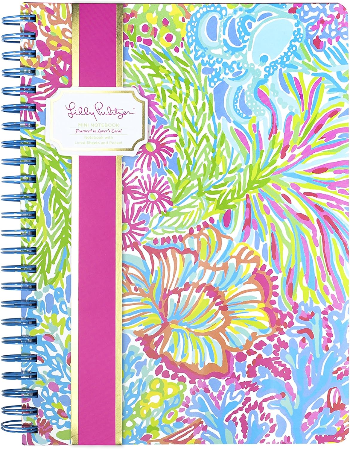 Amazon.com : Lilly Pulitzer Lovers Coral Wirebound Notebook (163521 ...