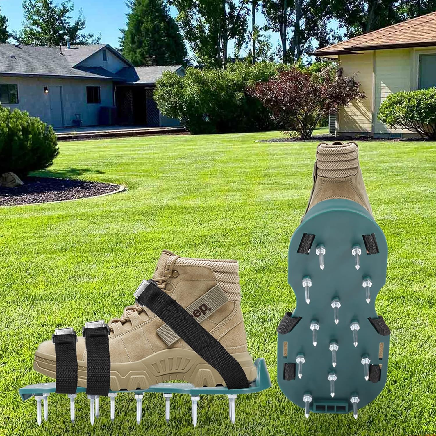 Amazon.com : kailund Lawn Aerator Shoes Grass Spike Shoes for Lawn ...