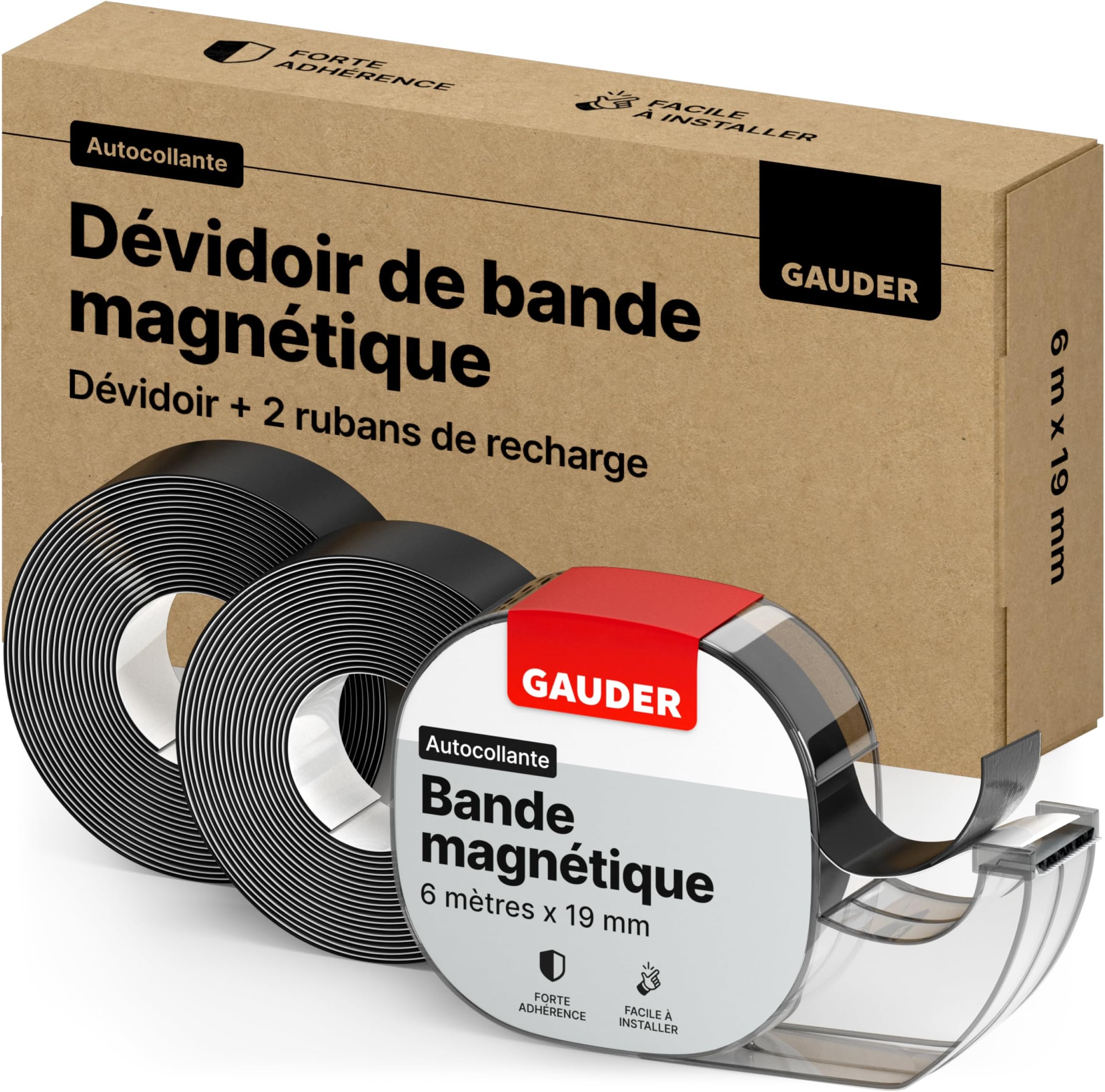 GAUDER Dévidoire de Bande Magnétique Adhésive | 1+1 Distributeur de ...