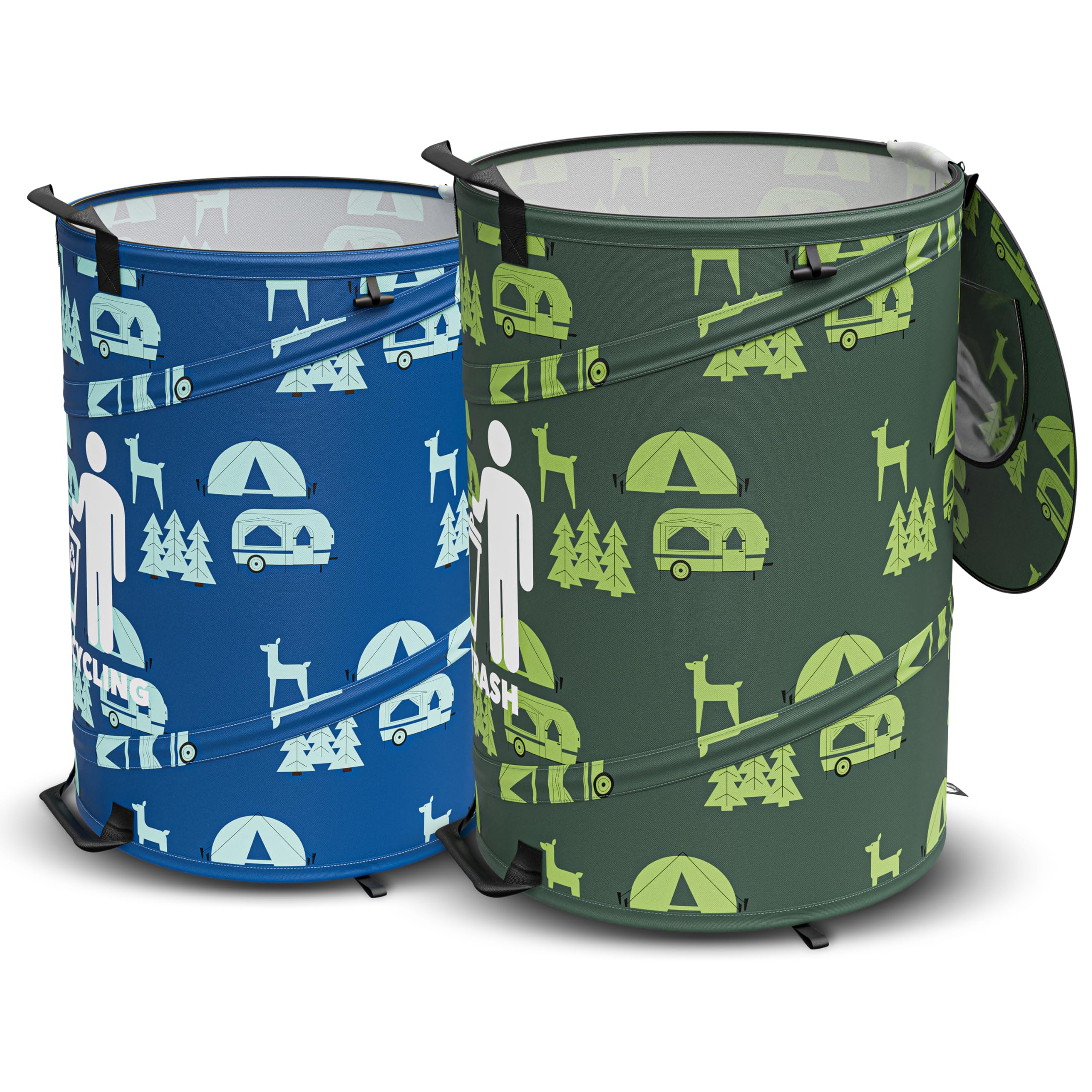 Snapklik.com : Leisure Coachworks 30 Gallon Collapsible Pop-Up Trash ...