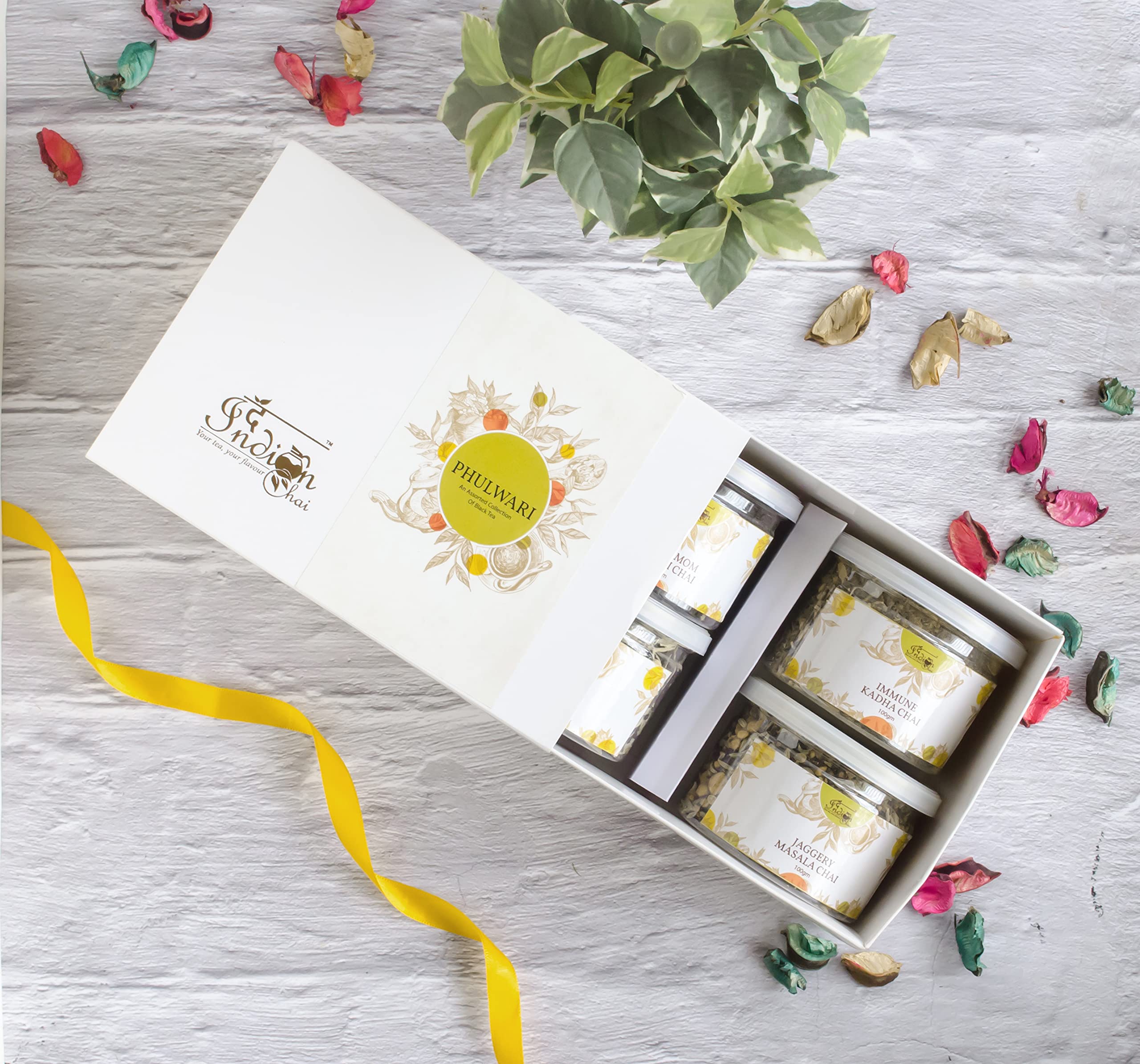 The Indian Chai – Phulwari Gift Hamper Tea Set for Diwali Gift with ...