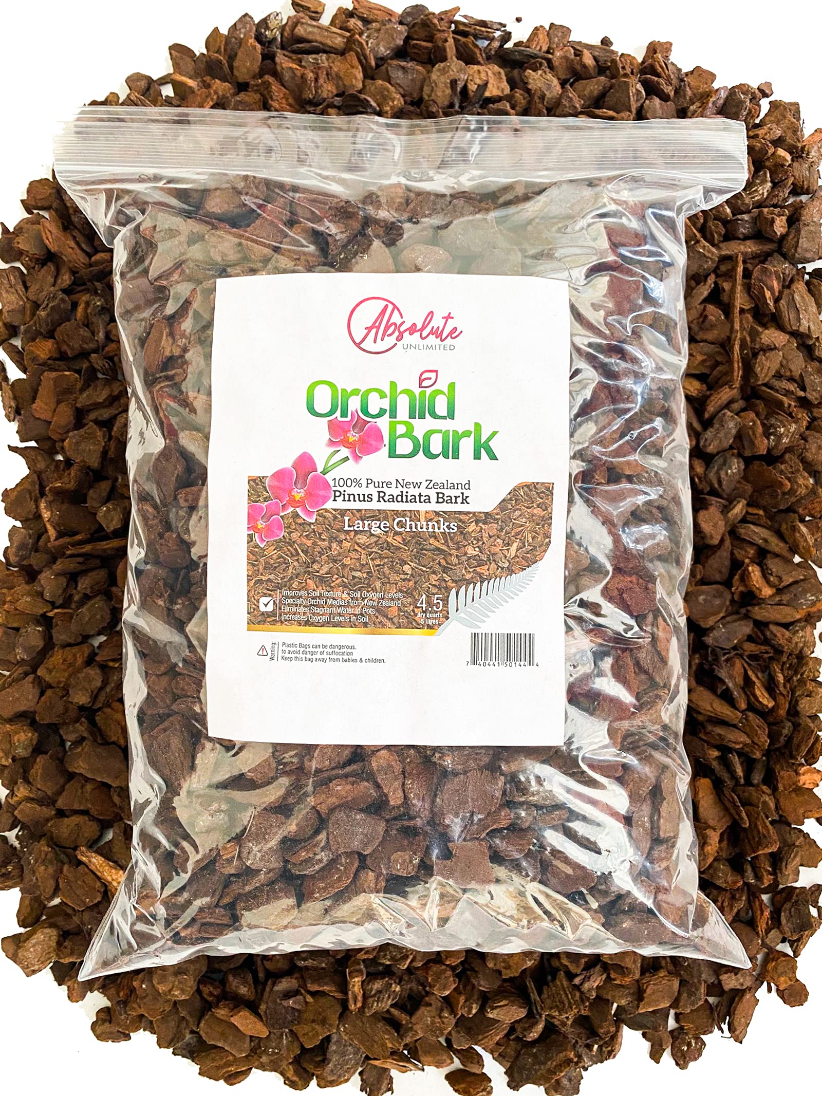 Buy Absolute Unlimited Orchid Bark, 100% Pure New Zealand Potting Mix ...