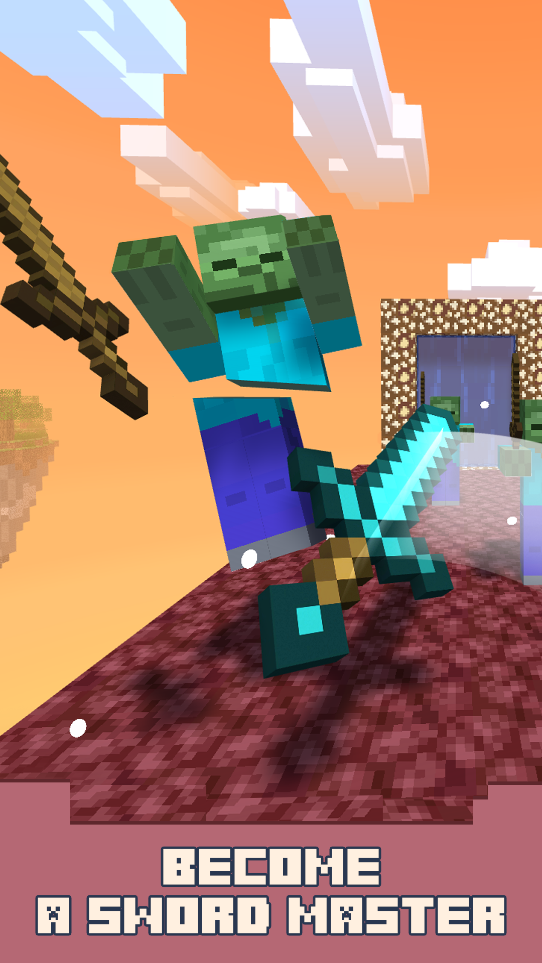 Noob Ninja - Sword Master: Epic battle in the minecraft world - App on ...