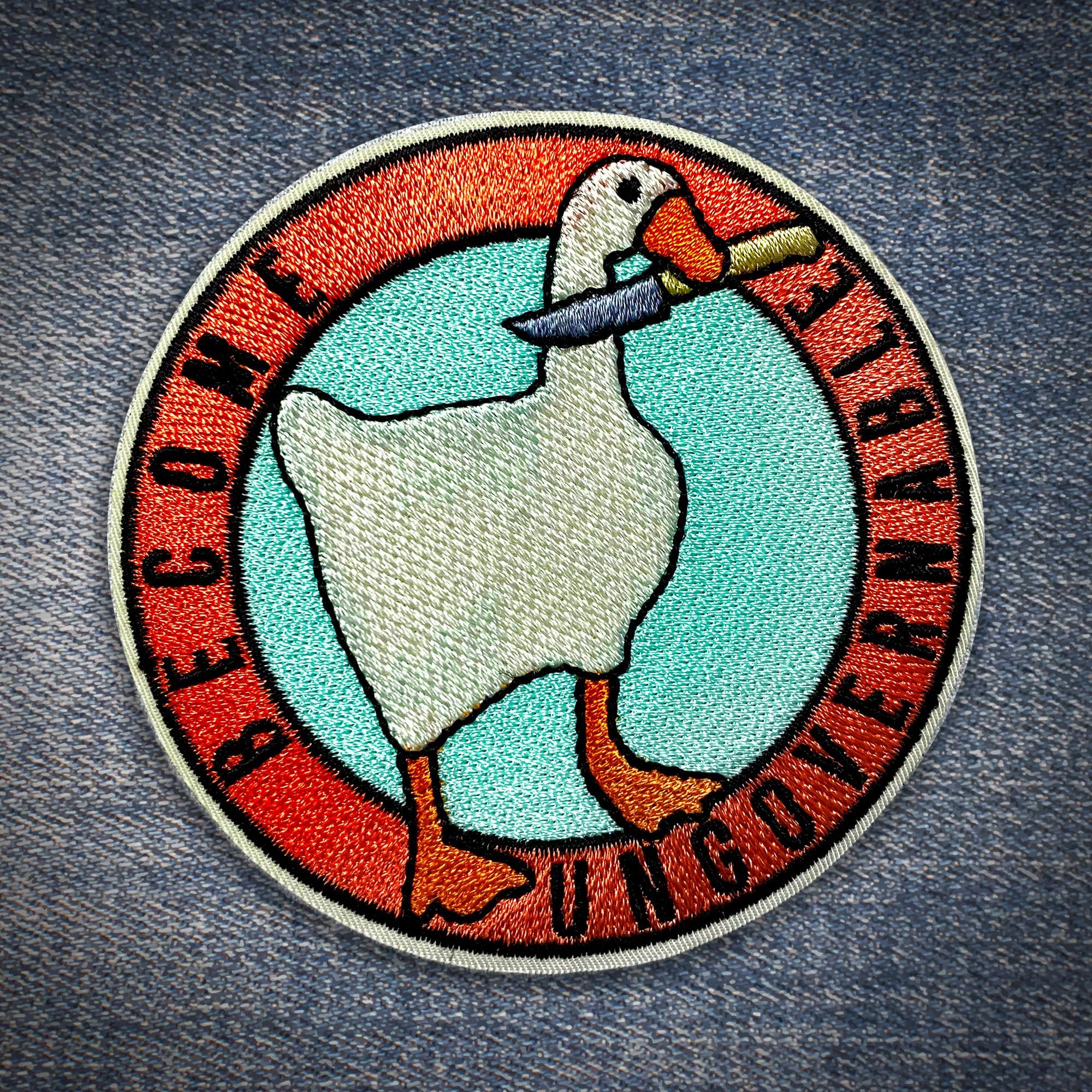 Amazon.com: Become Ungovernable Goose with Knife PVC Hook and Loop ...